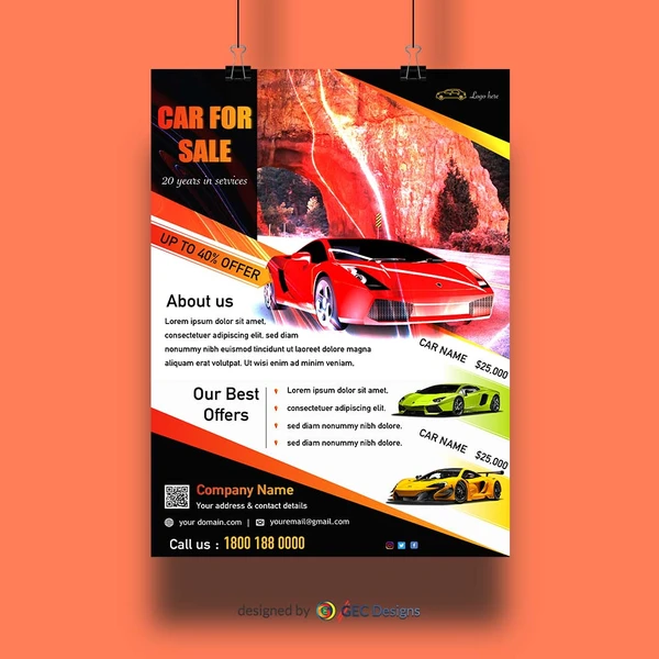 Car and Automotive business flyer template | GEC Designs
