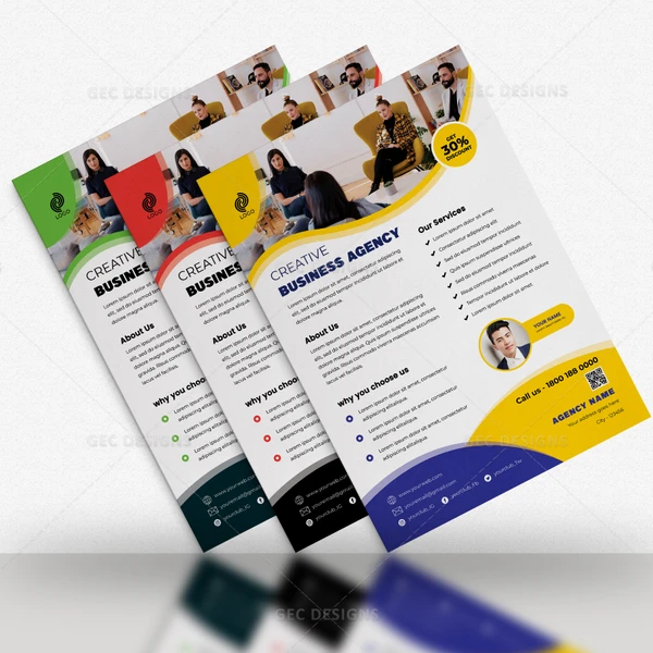 Creative Business services PSD flyer template | GEC Designs