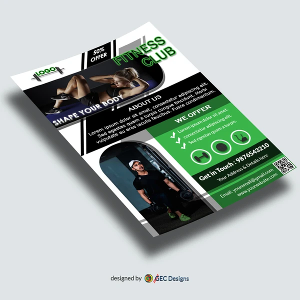 Fitness Club flyer Template | GEC Designs
