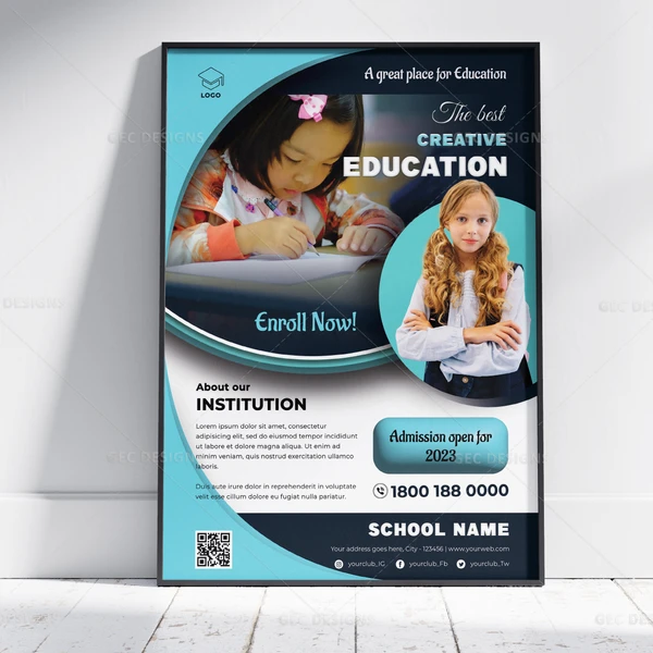 Professional-looking school promotion flyer design | GEC Designs