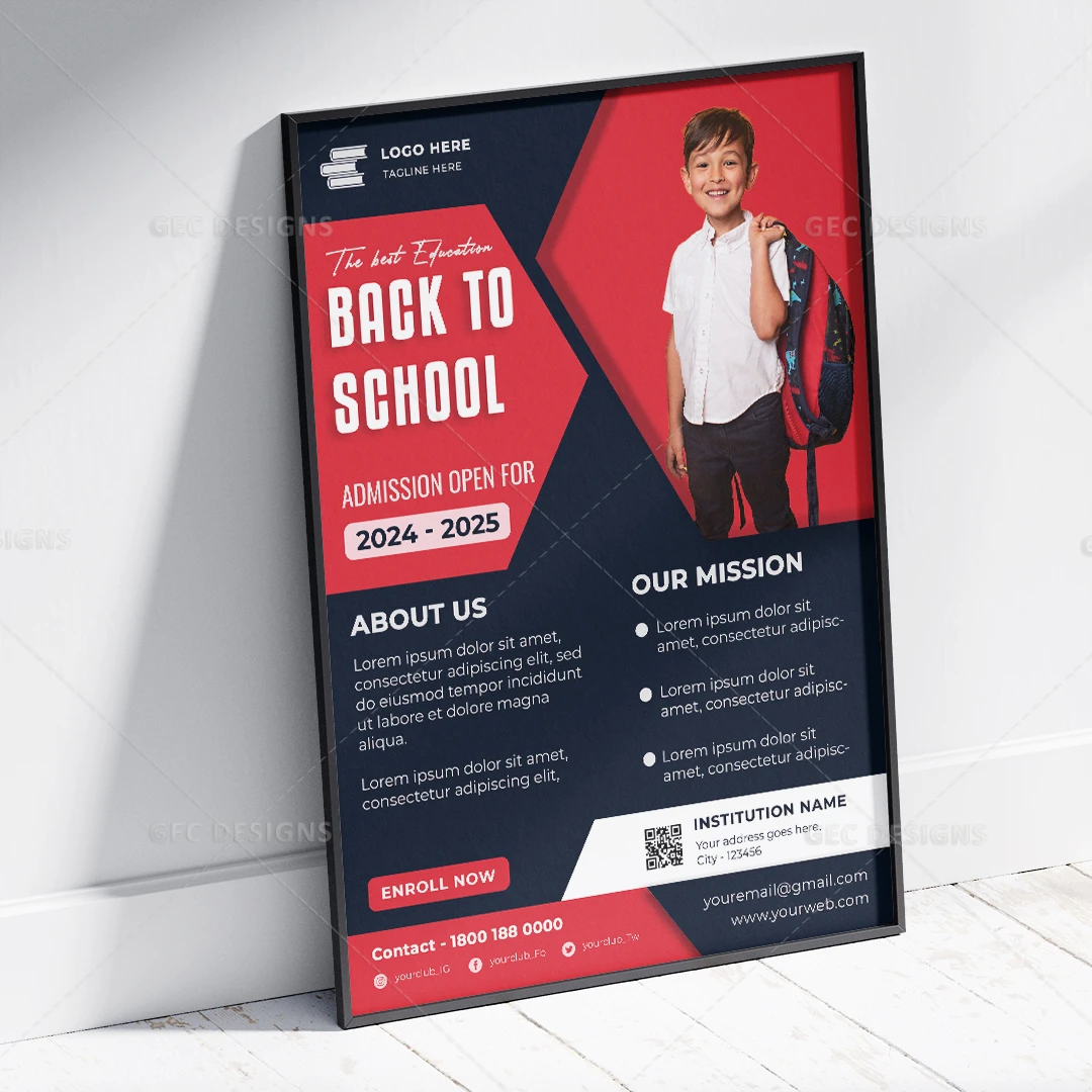 Promote School Admissions with Conceptual Flyer Design | GEC Designs