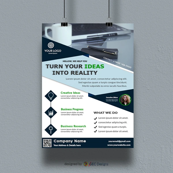 Startup Business advertising Flyer Template | GEC Designs