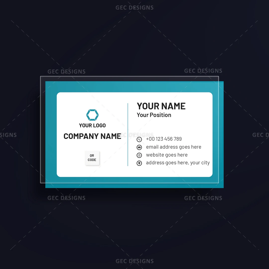 Clean and Simple Business Card Template | GEC Designs