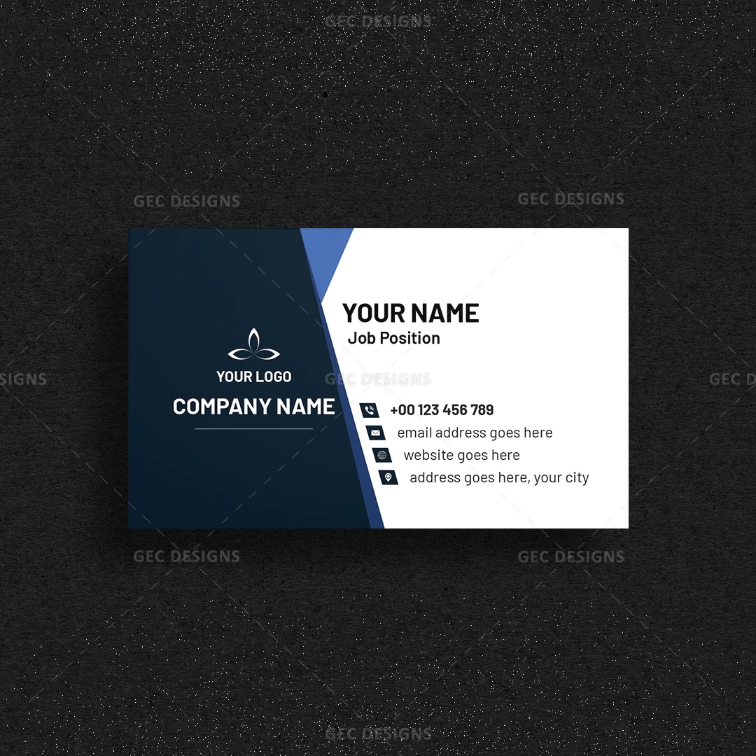 Contemporary Minimalist Business Card Template | GEC Designs