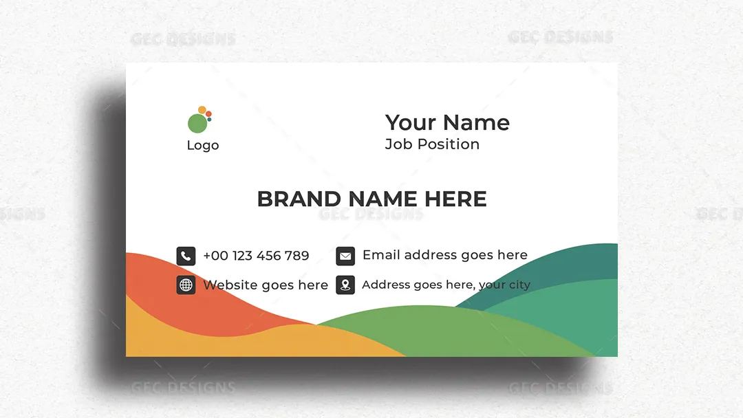 Creative Colorful Visiting Card Design for Modern Businesses - GEC Designs