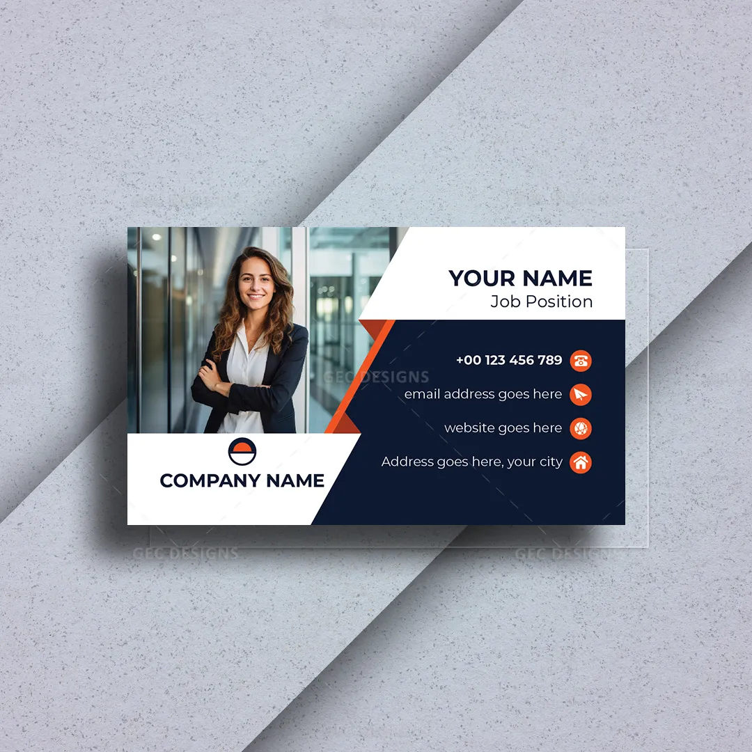 Modern Visiting card design with a background image | GEC Designs