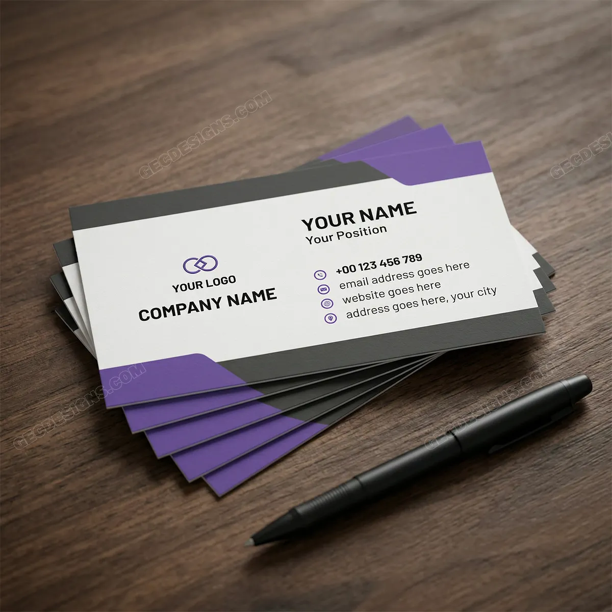 Prestigious Ivory Business Card Template - Free Download on GEC Designs