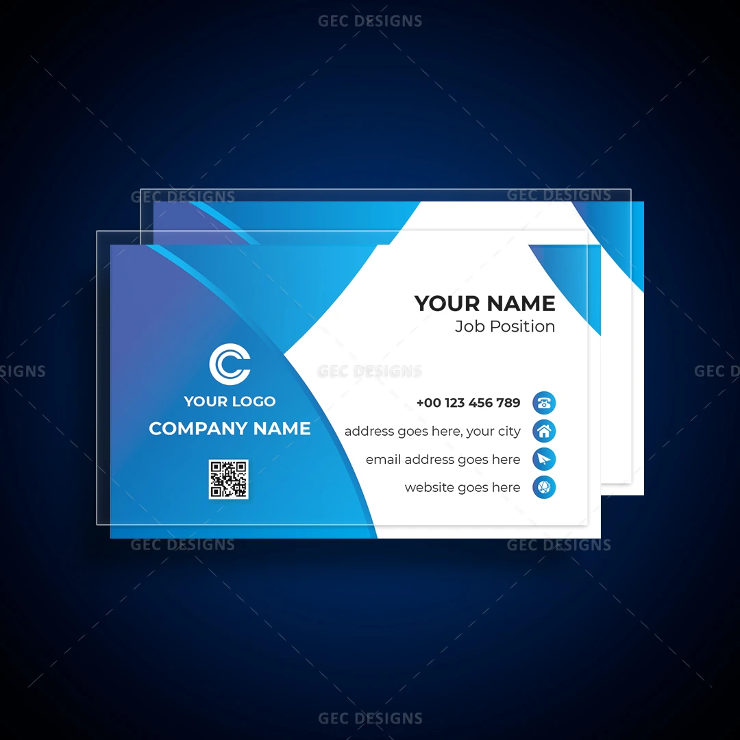 Trendy and Stylish Business Card vector Template | GEC Designs