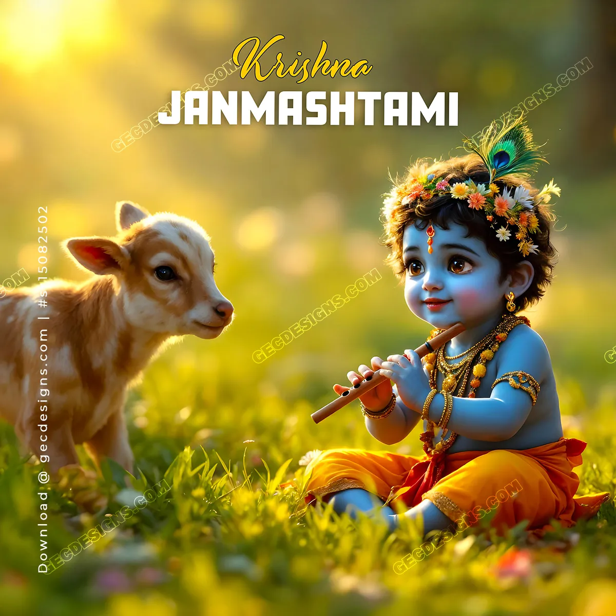 Lord Krishna - High-Resolution Wallpapers for All Screens | GEC Designs ...