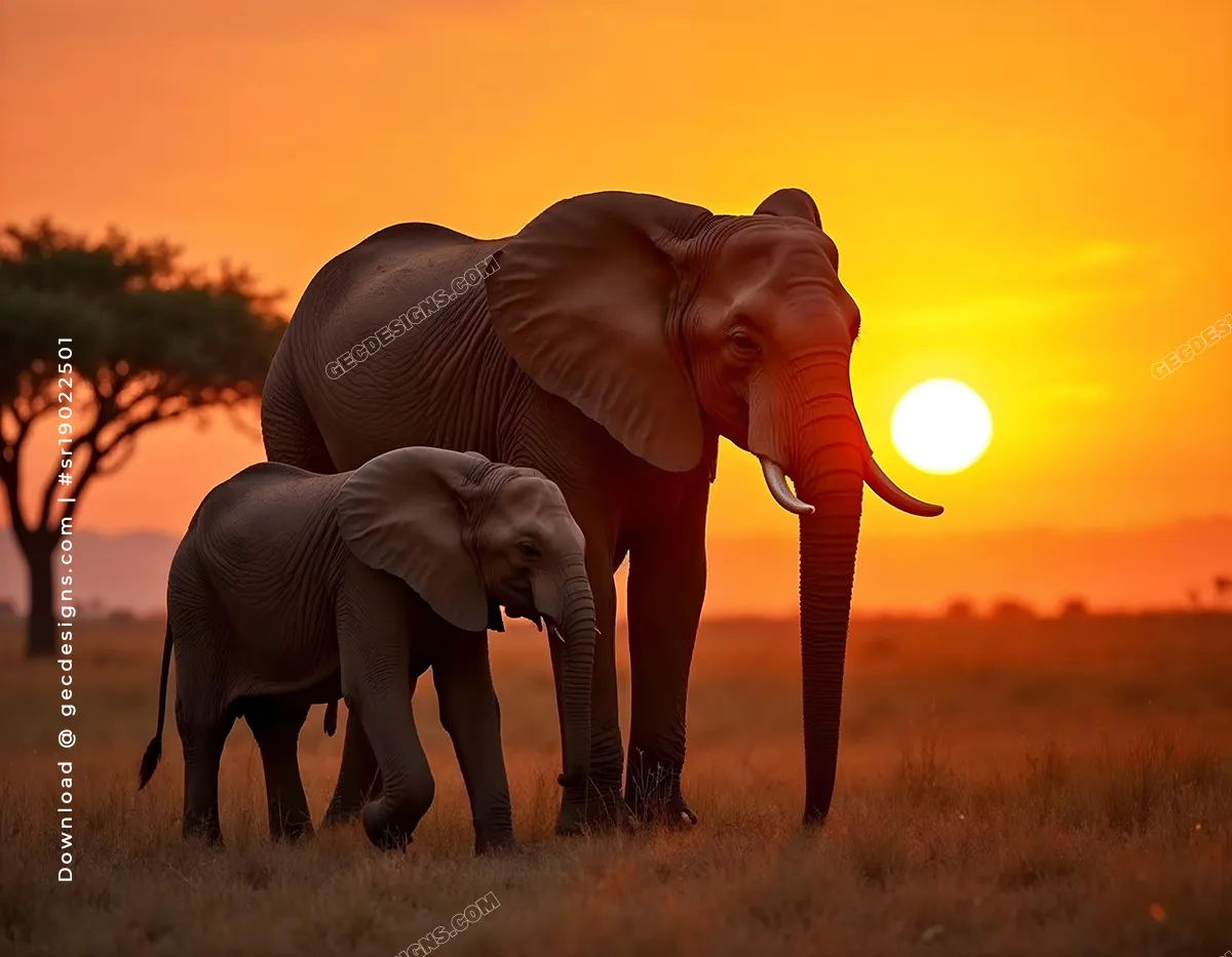 Elephants Savannah Wallpapers