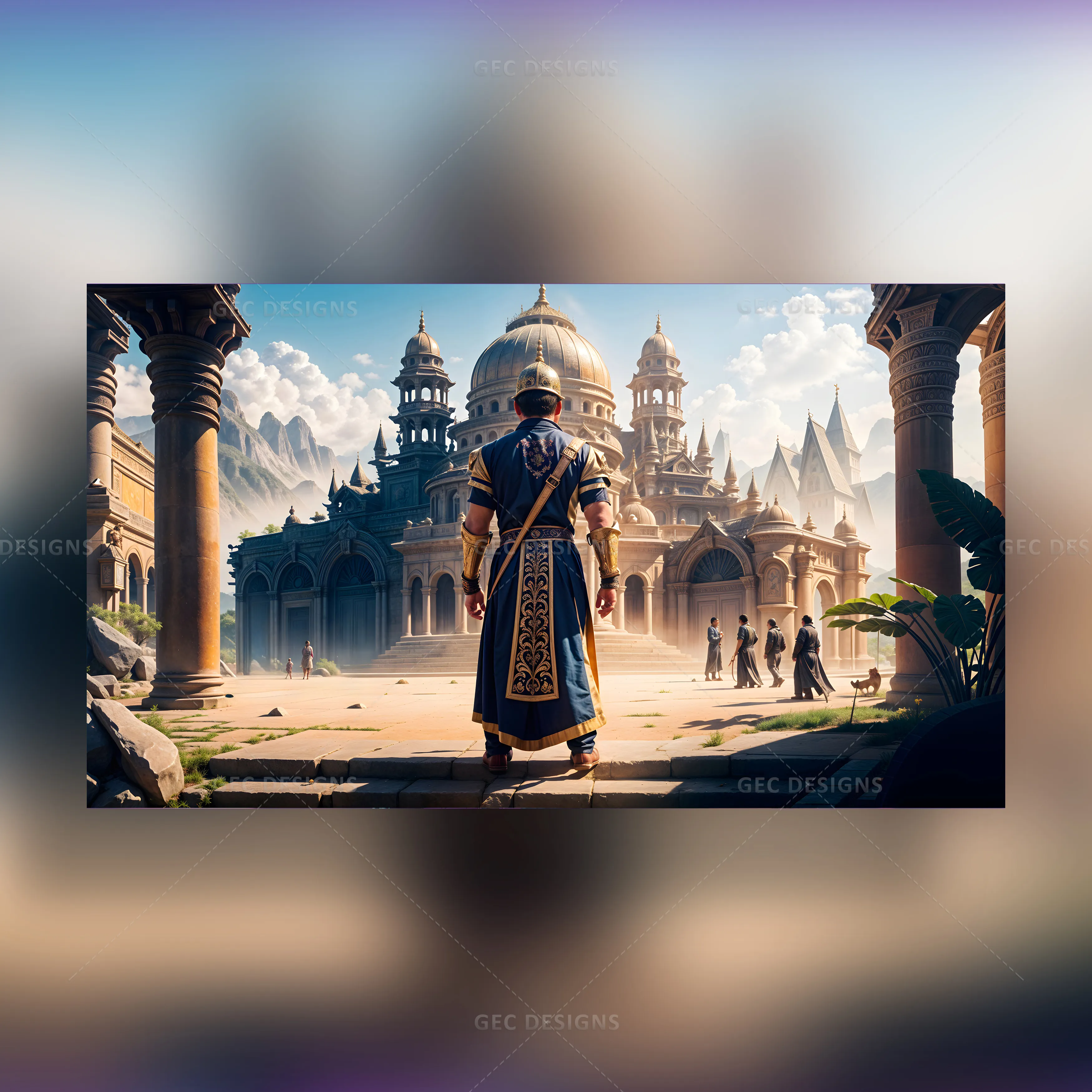 An ancient Indian king with regal attire and crown AI Generated ...