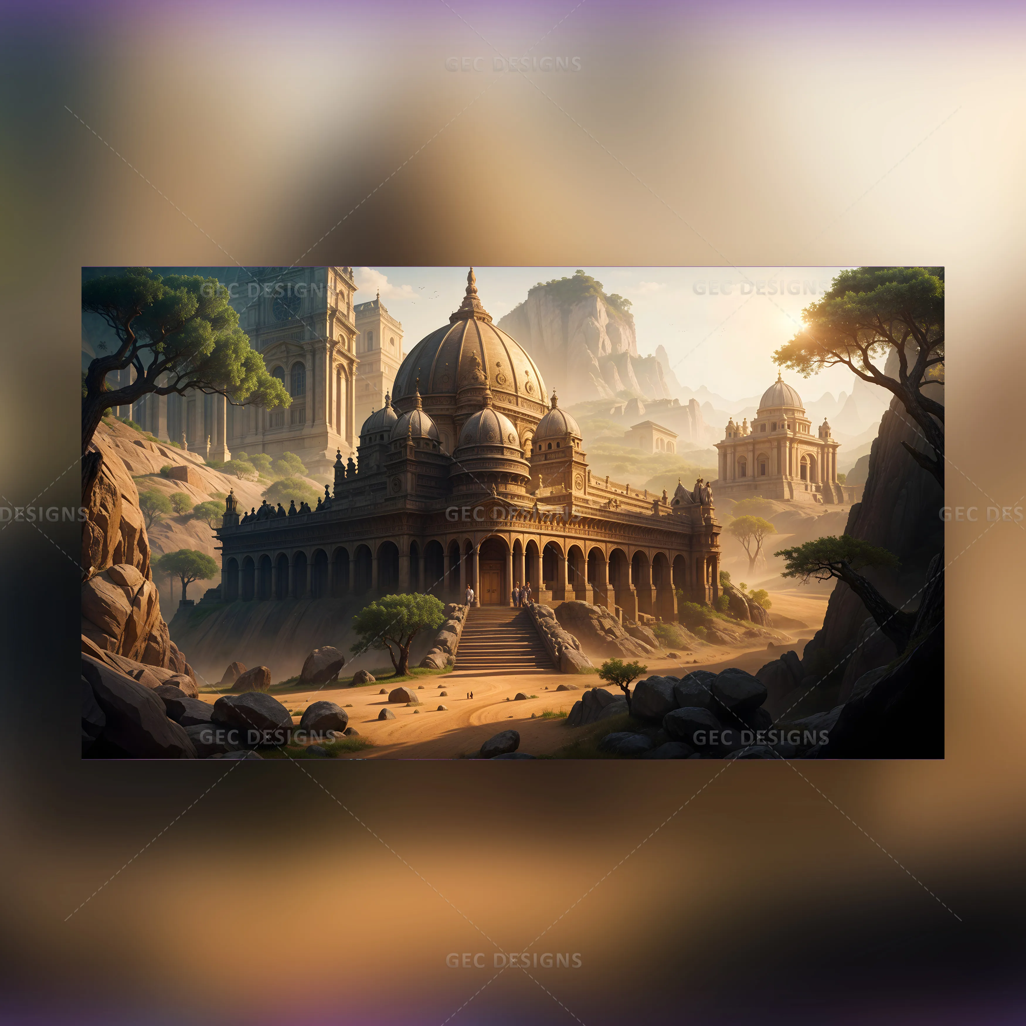 Ancient Indian castle, kingdom AI Generated wallpaper | GEC Designs
