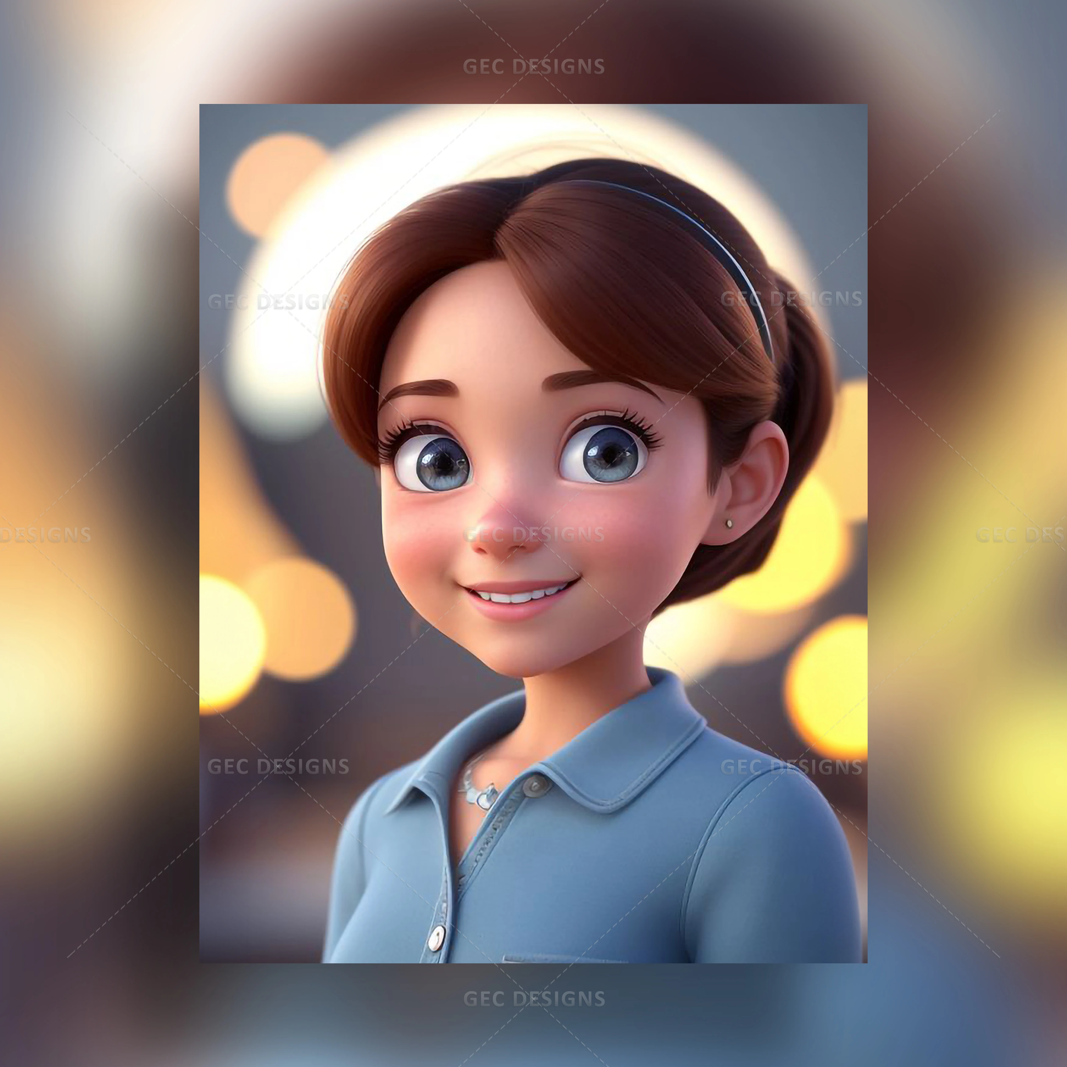 Aurora a well-groomed young girl AI Generated Image | GEC Designs