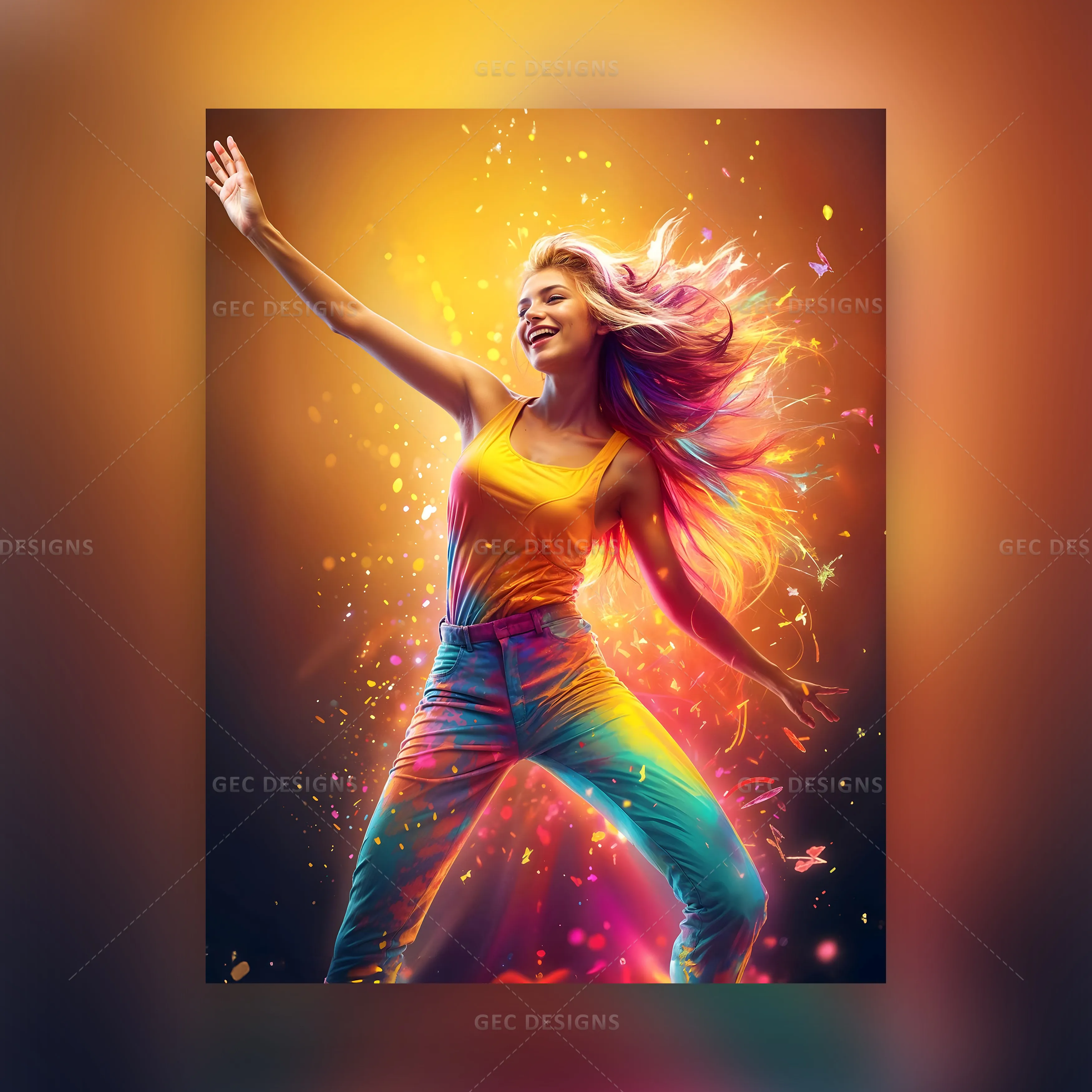 Beautiful dance girl image, party vibe background wallpaper | GEC Designs