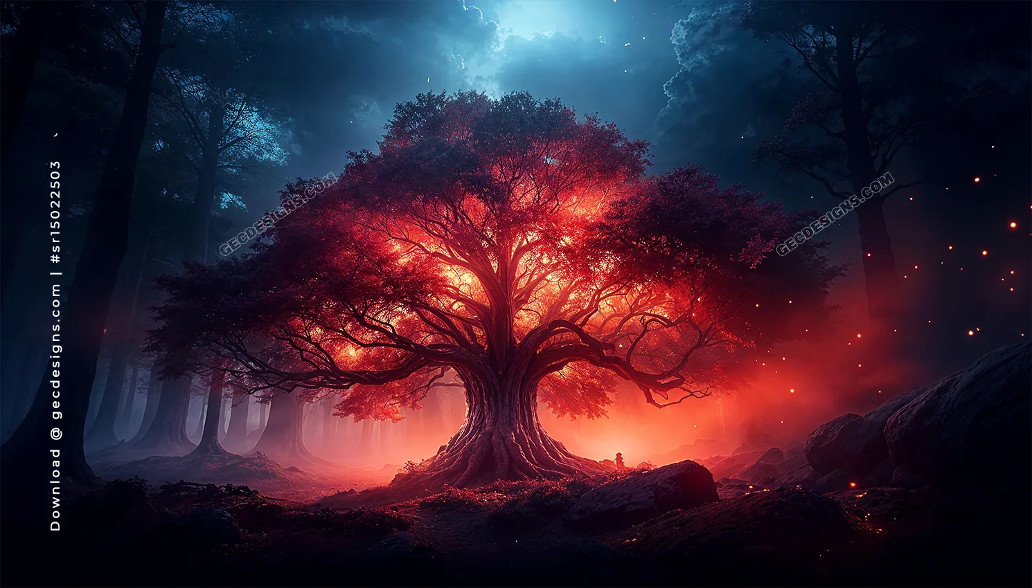 Beautiful magical tree with mystical glow AI Generated wallpaper - GEC ...