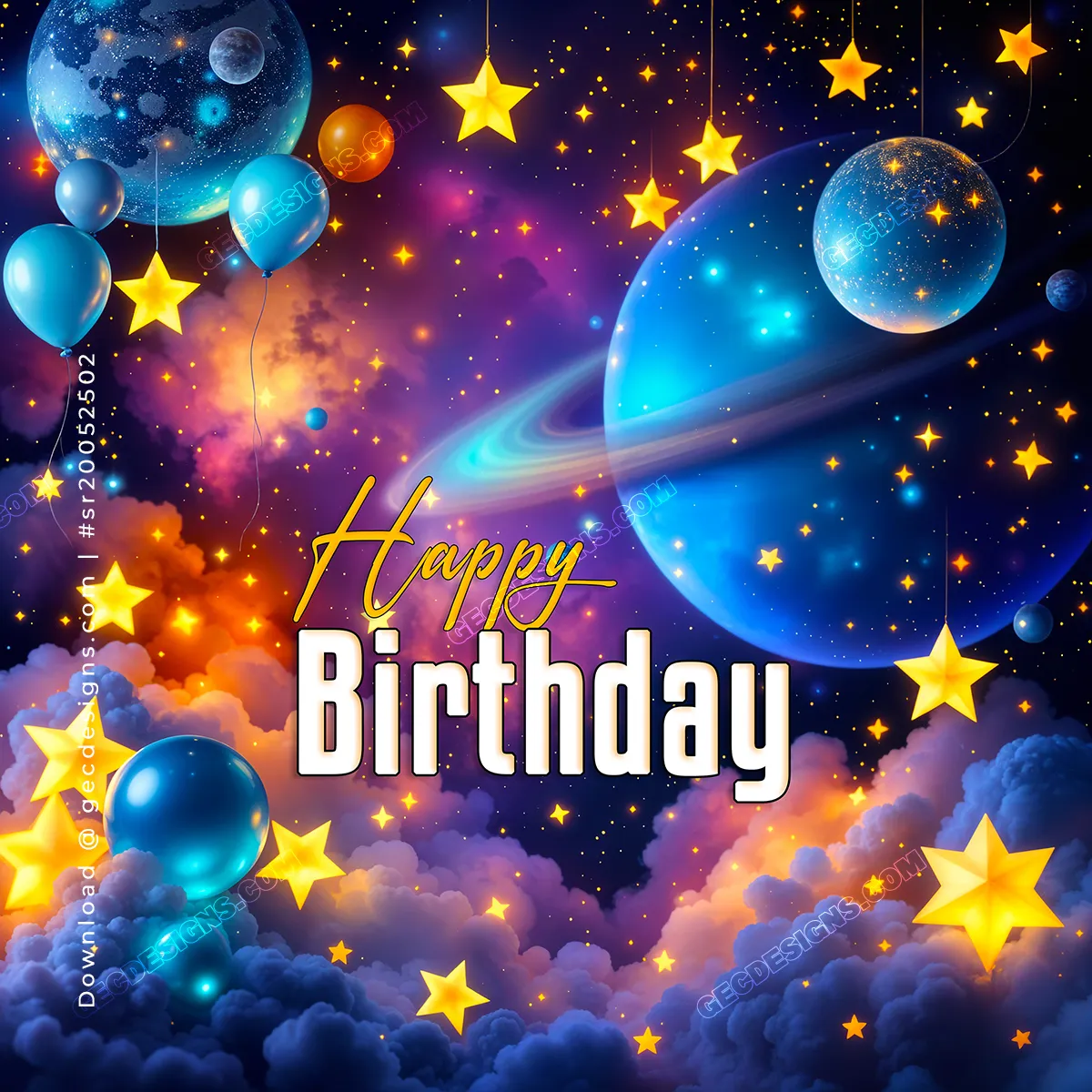 Birthday In The Sky Stars