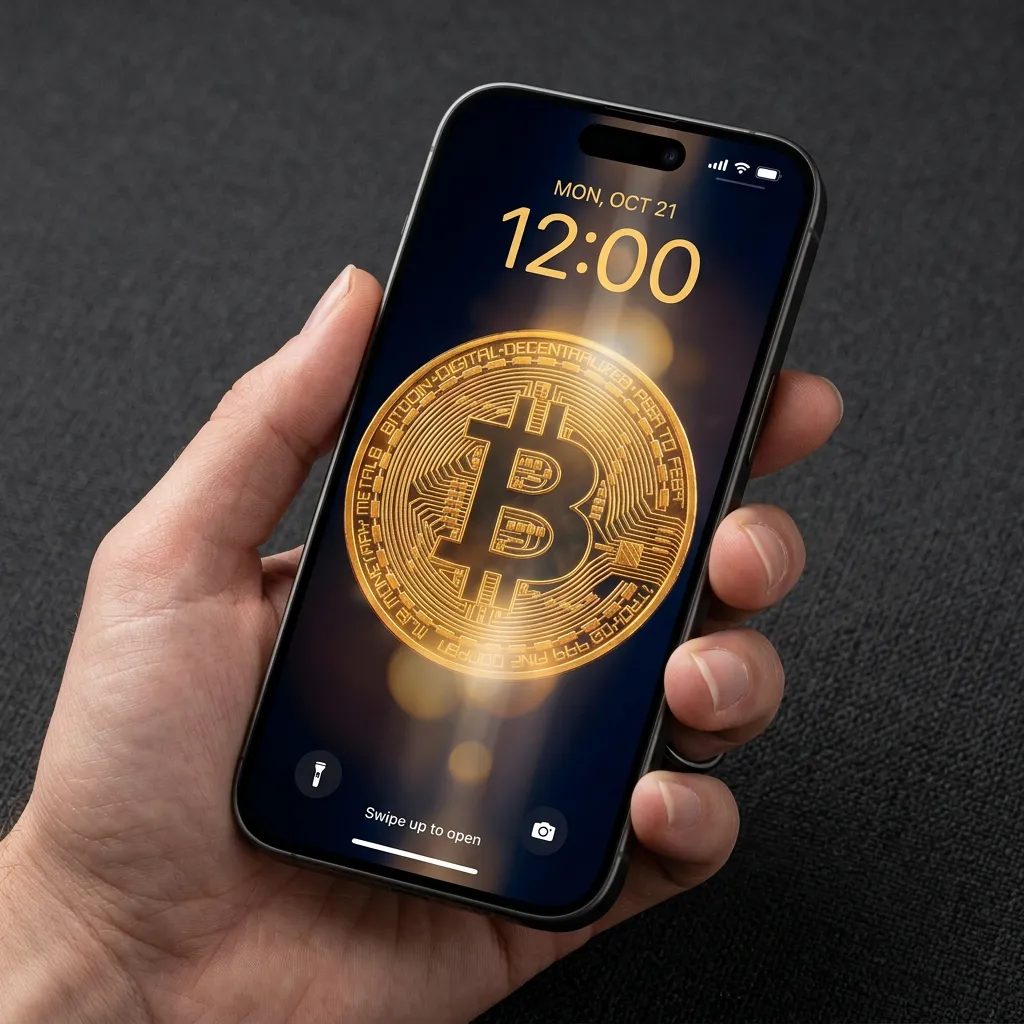 Bitcoin Finance iPhone Wallpaper with Golden Coin and Dark Luxury ...