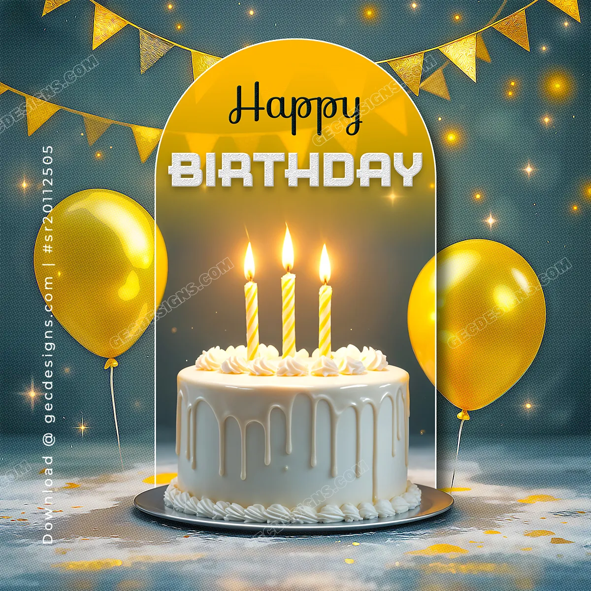 Happy Birthday Wishes Greeting Card with Pastel Paper-Cut Layers and ...