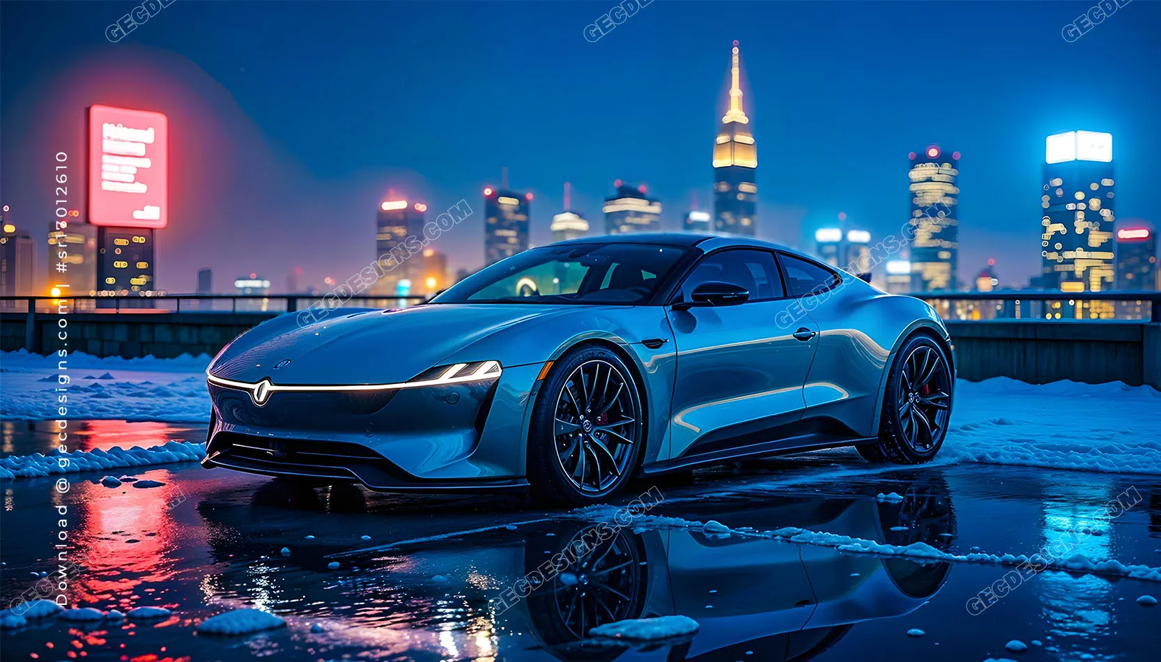 Car Desktop Wallpaper Featuring a Luxury Supercar in a Dark Studio with ...