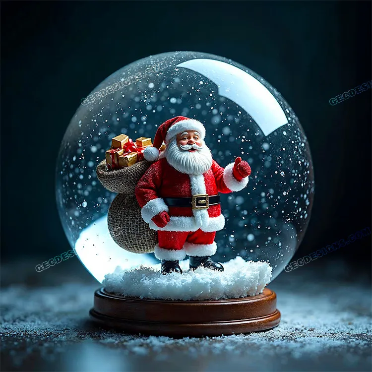 Merry Christmas, cute Santa riding a scooter with balloons, spreading ...