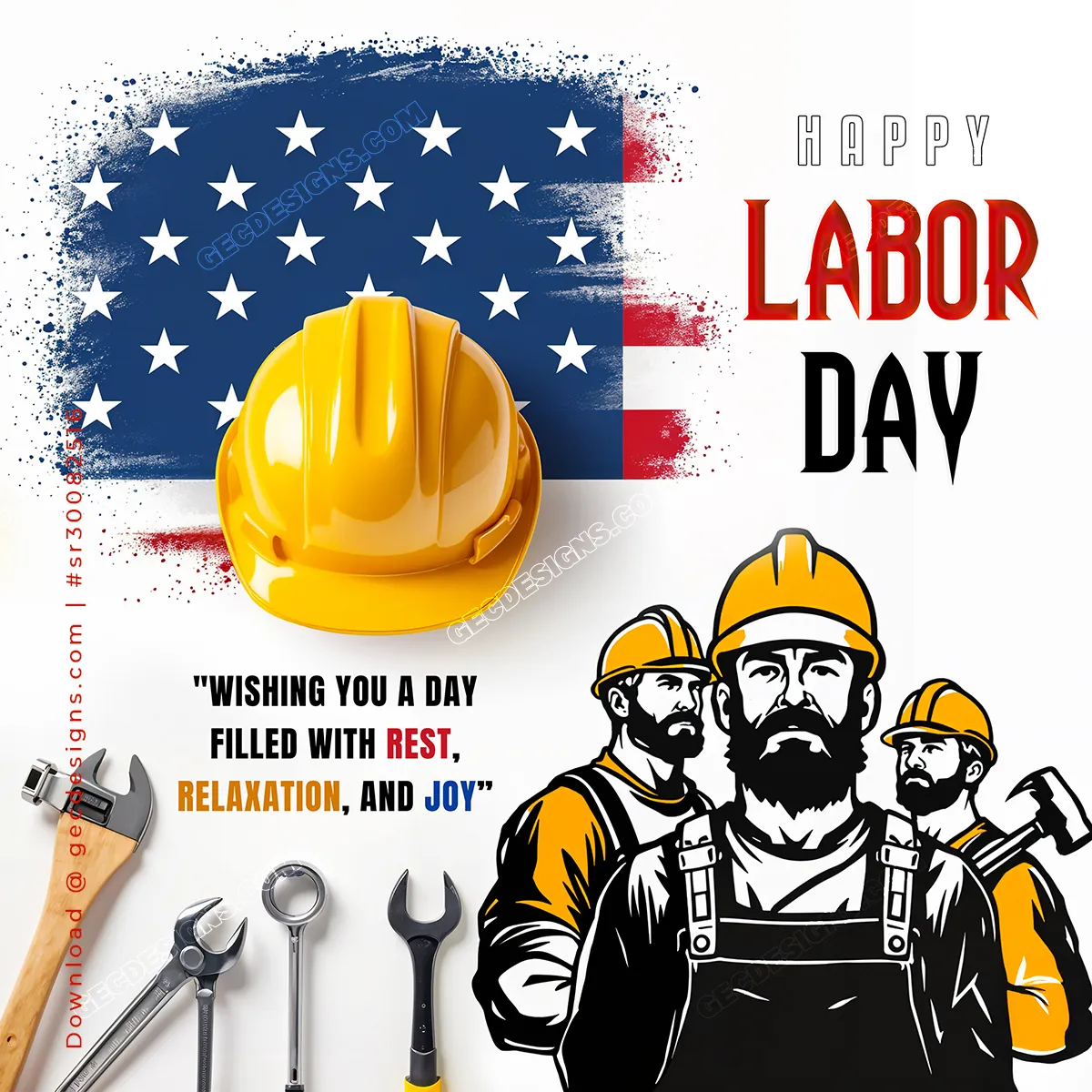 Creative Happy American Labor Day 2025 wishes Honoring the U.S ...