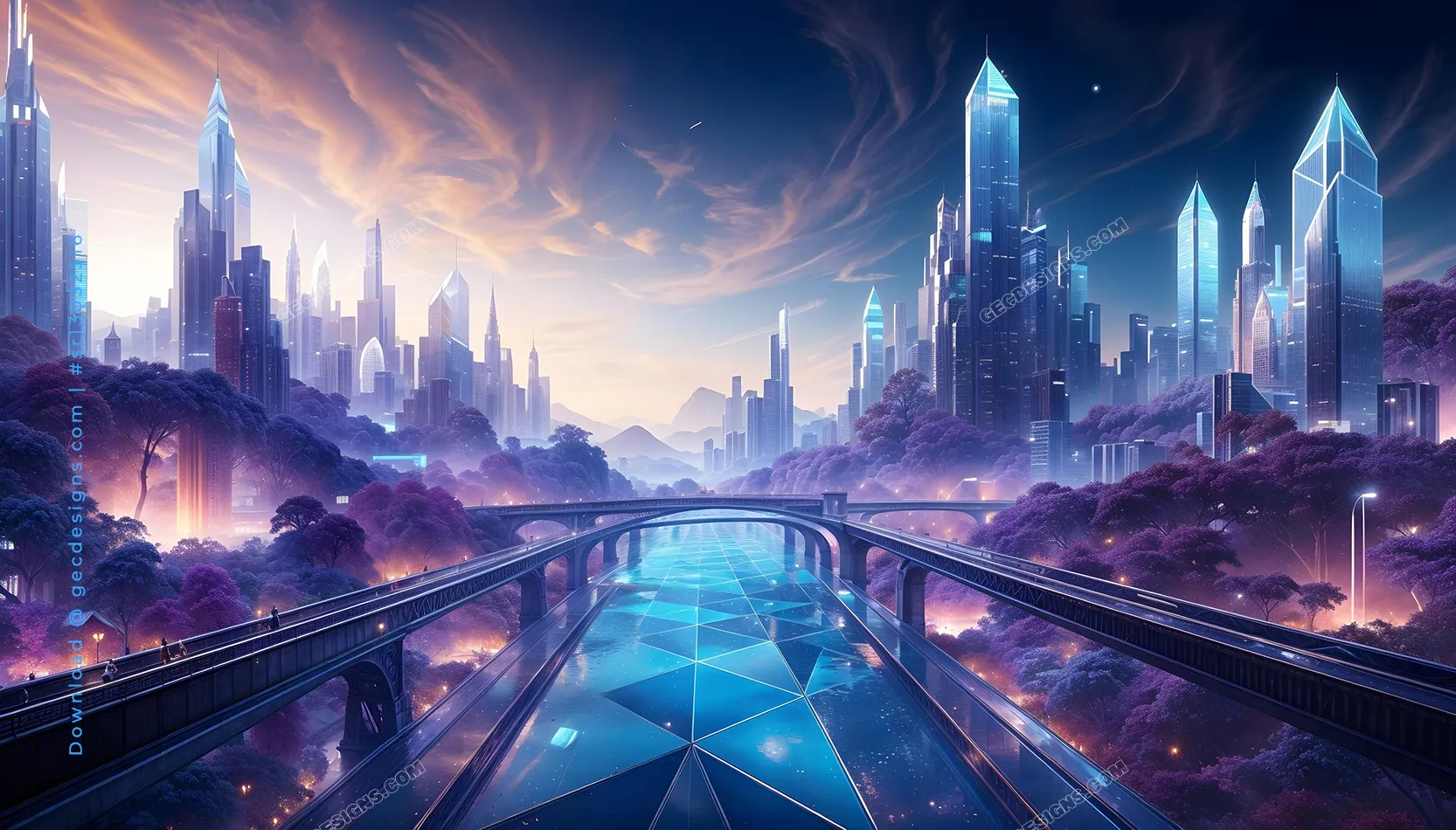 Crystal City on a Fantasy Planet image - GEC Designs