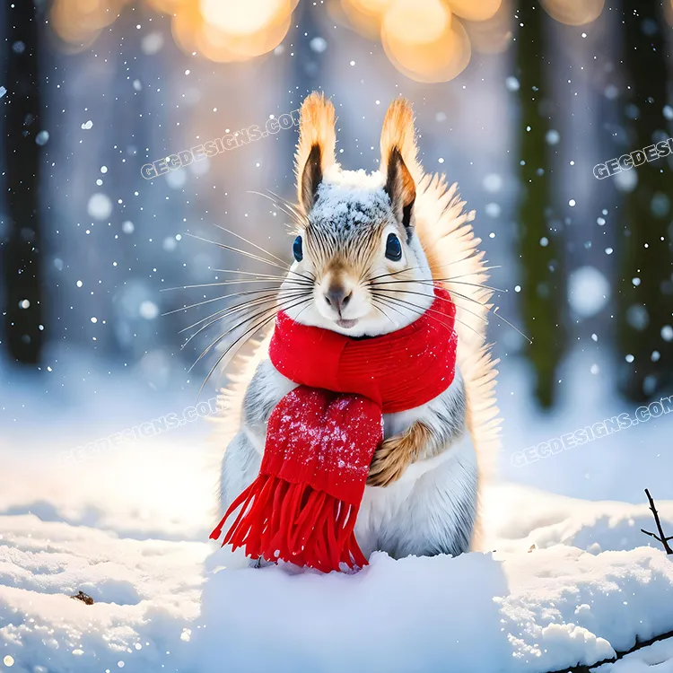 Cute bunny in the snow, Christmas vibe wallpaper | GEC Designs