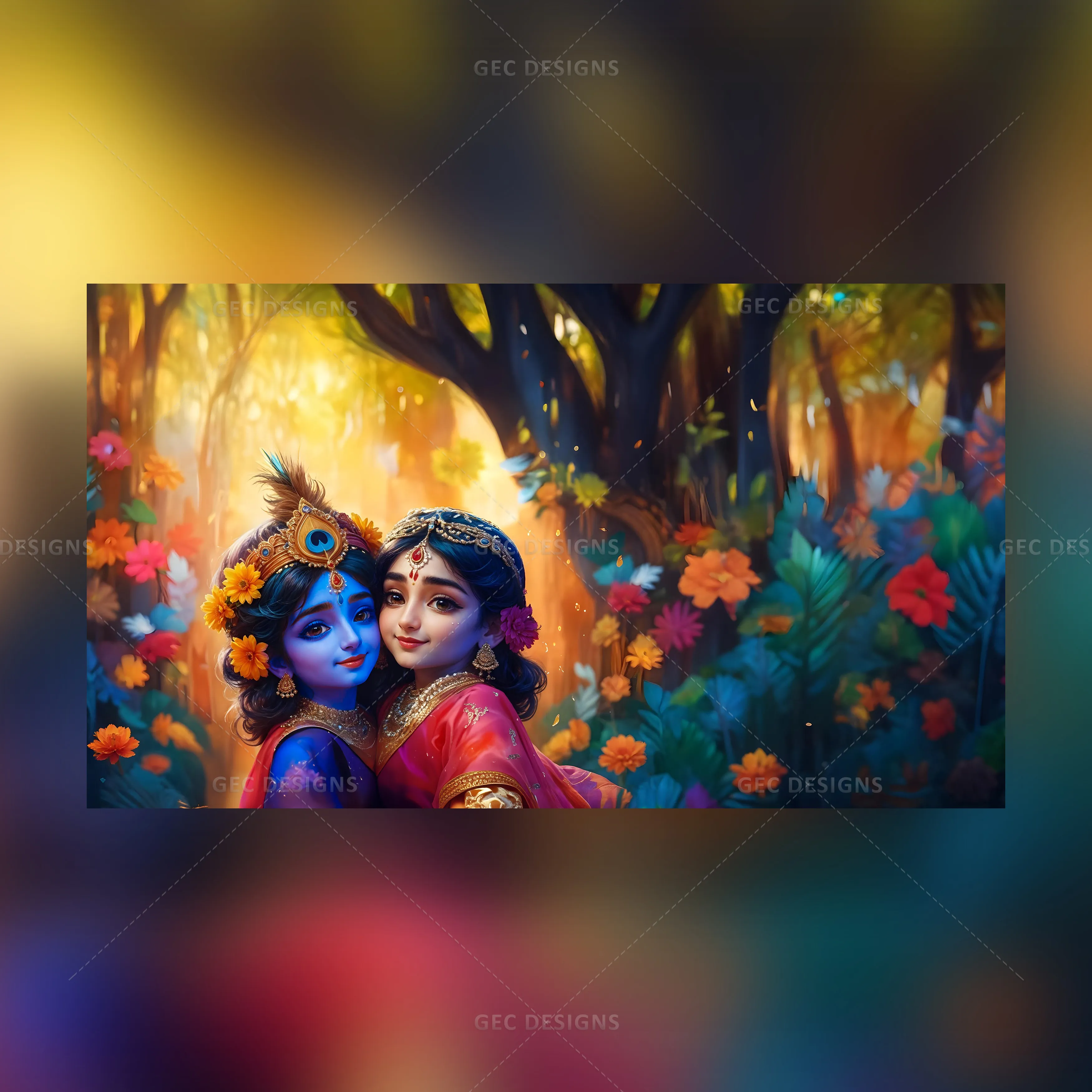 Cute little Radha Krishna desktop HD wallpaper, Janmashtami greetings ...