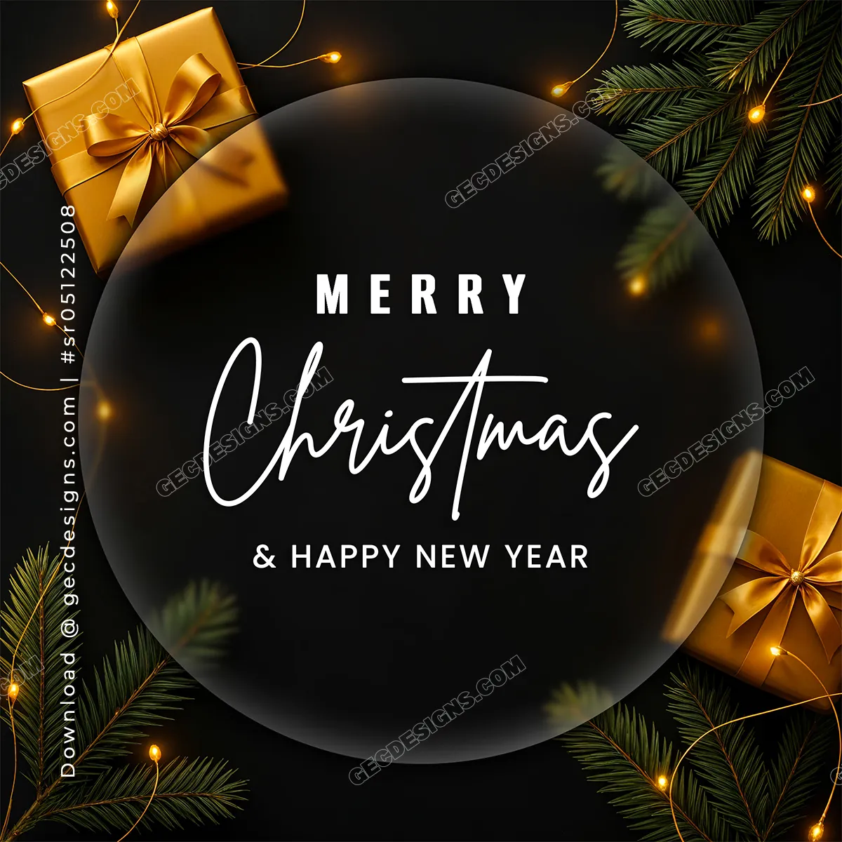 Christmas Background Image with Elegant Red Theme, Glowing Ornaments ...