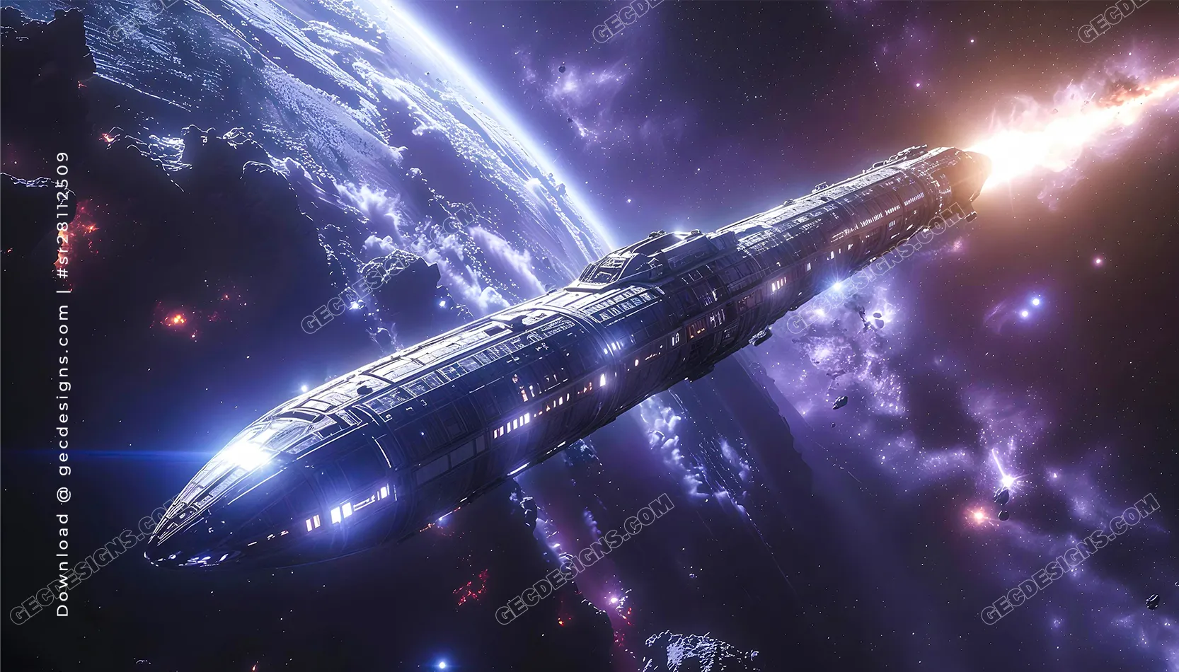 Astronaut Standing on a Mysterious Planet Beneath a Glowing Blue Galaxy ...