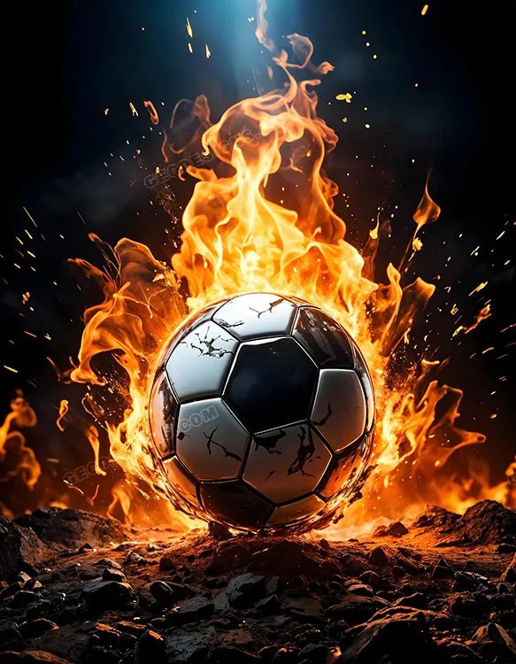 Fire Football HD wallpaper - GEC Designs