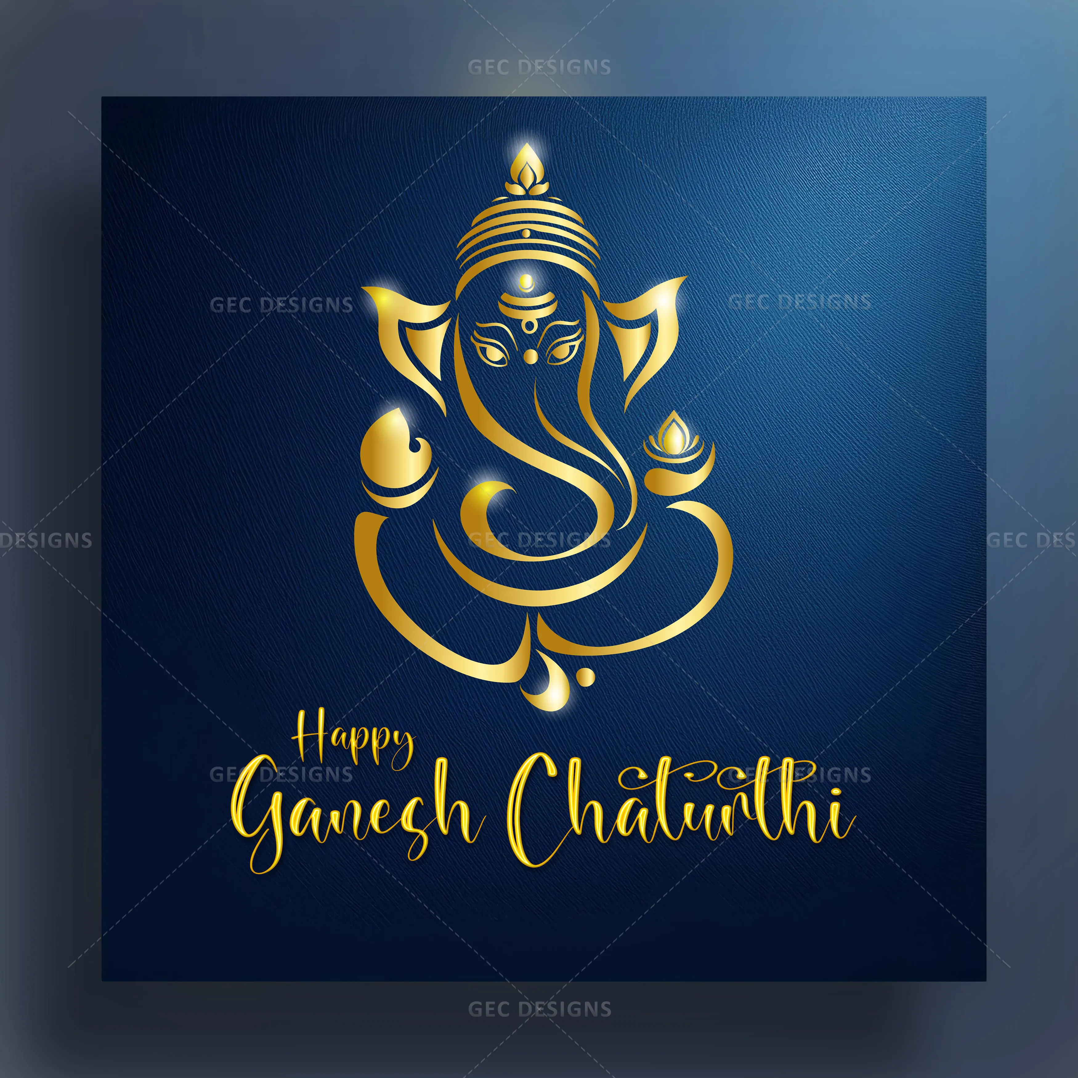 Ganesh Festival wishes, Vinayagar Chaturthi, lord Ganesh blue gradient ...