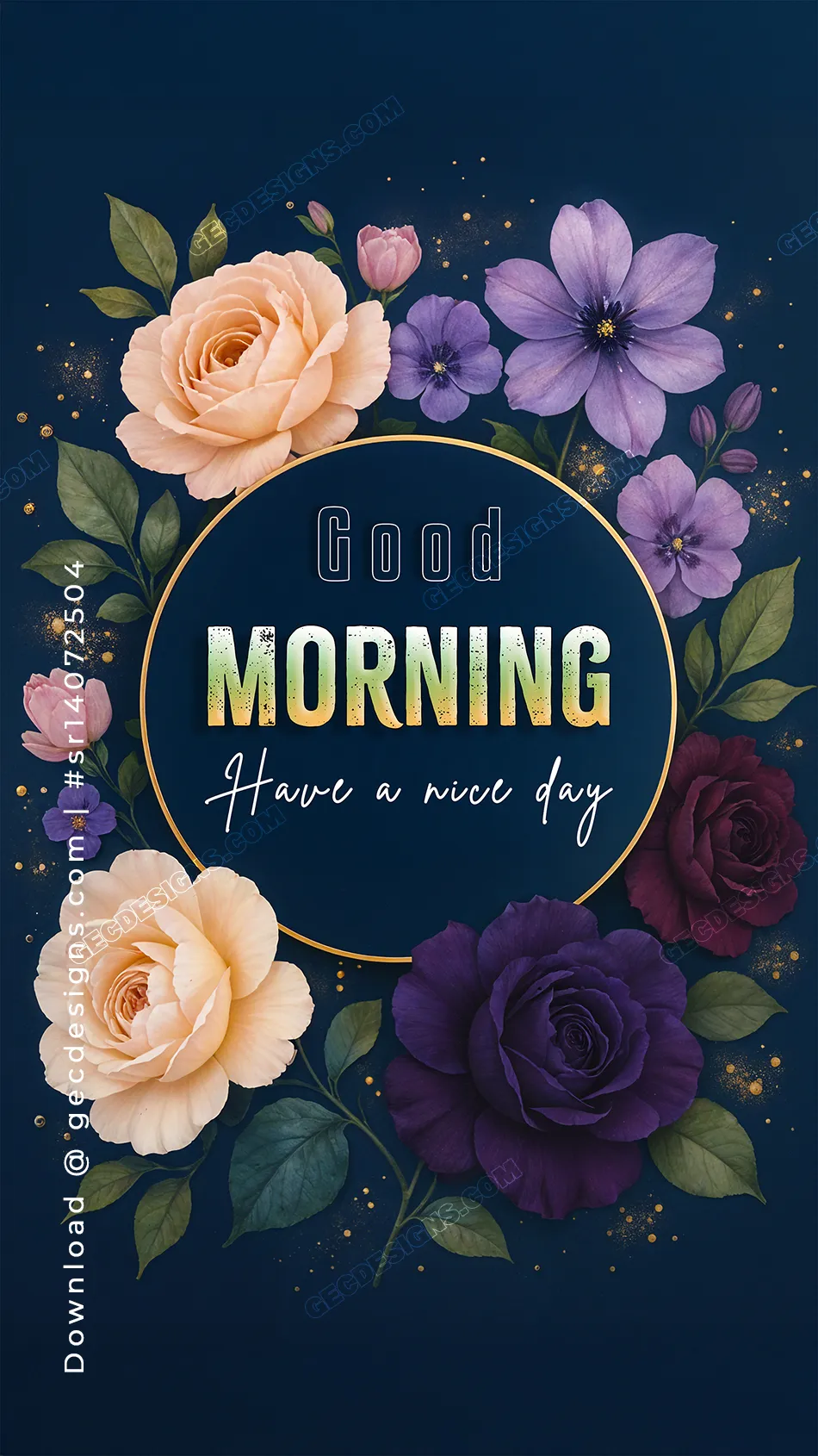 Good Morning Wishes Image, Elegant Floral Graphics for Happy Morning ...