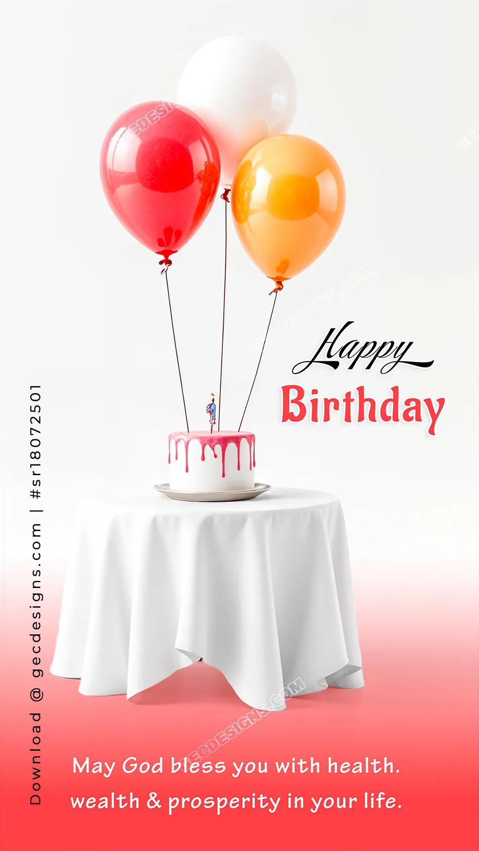Elegant Happy Birthday Wishes Image with Golden Balloons and Sparkling ...