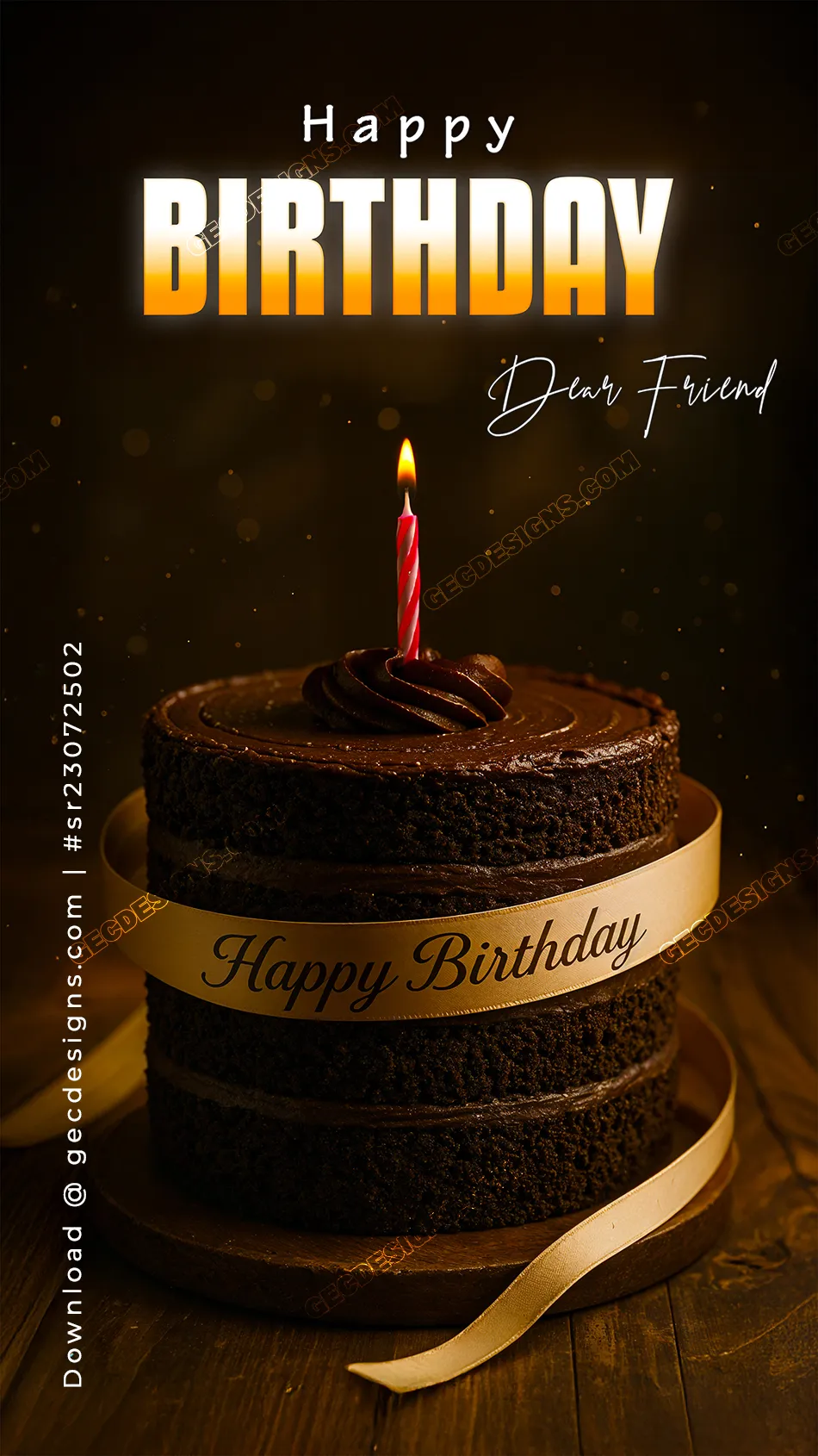 Happy Birthday Dear Friend Cake Images