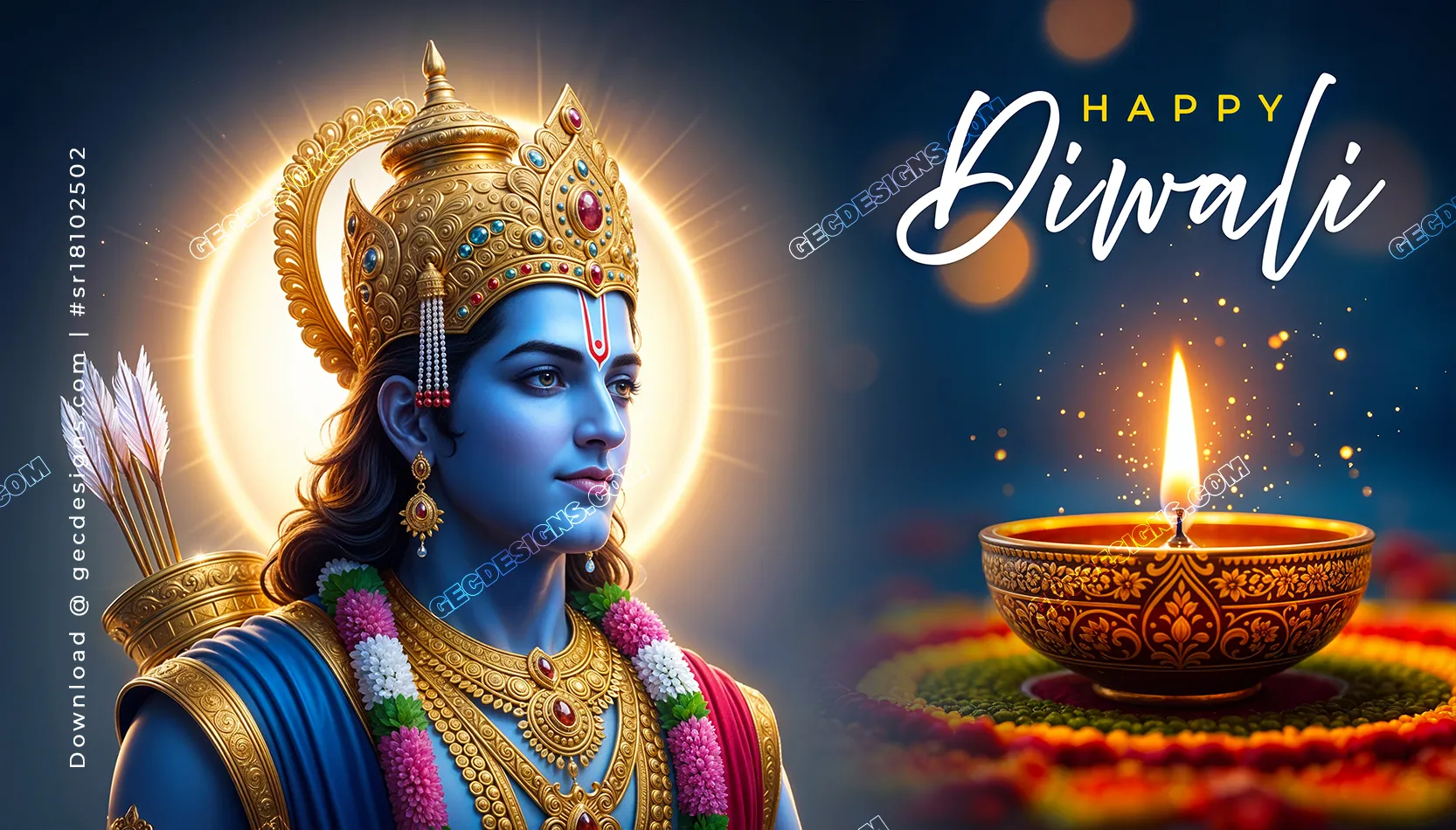 Happy Diwali, Lord Ram return to Ayodhya image for sharing spiritual and festive greetings - GEC ...