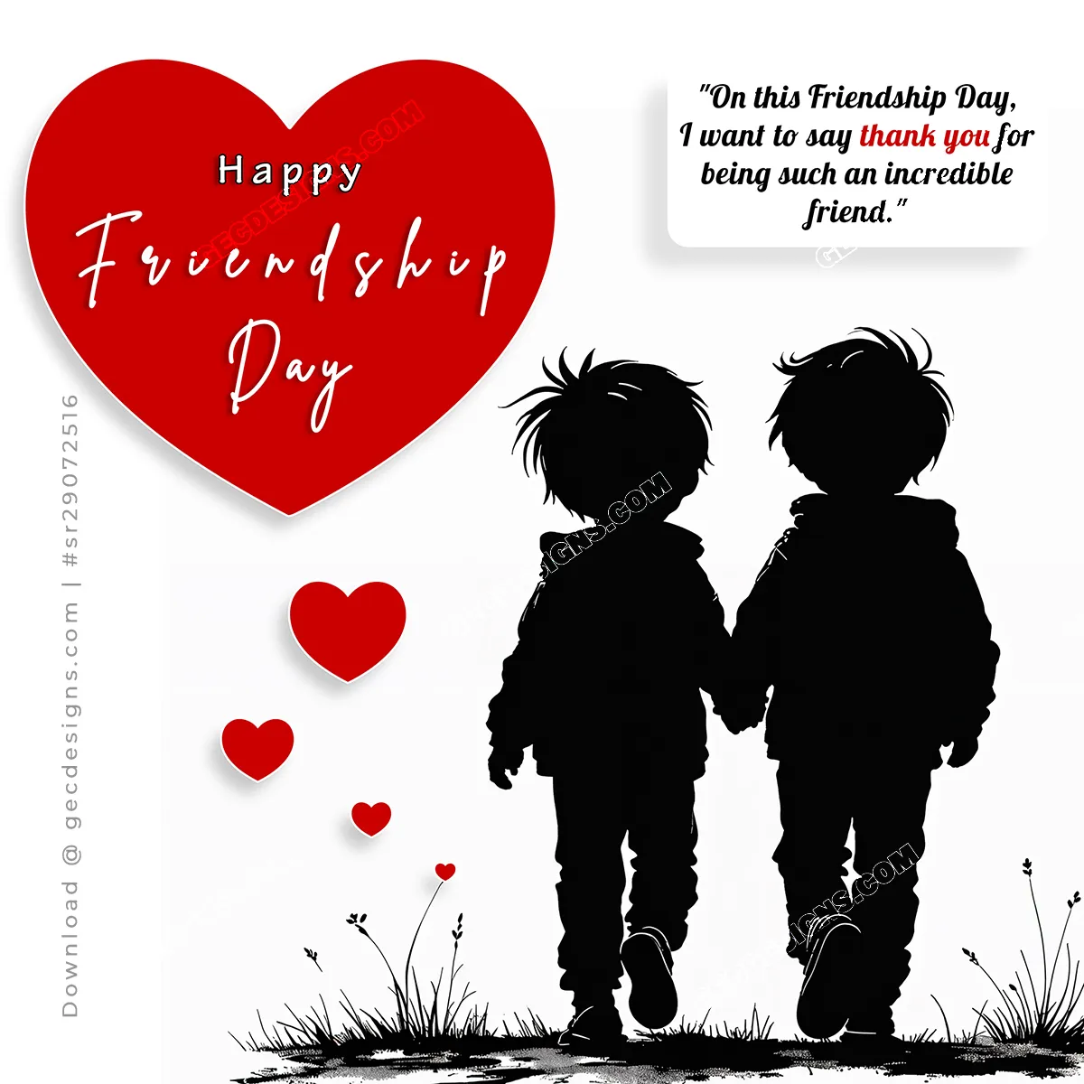 Friendship Day Loving Hearts