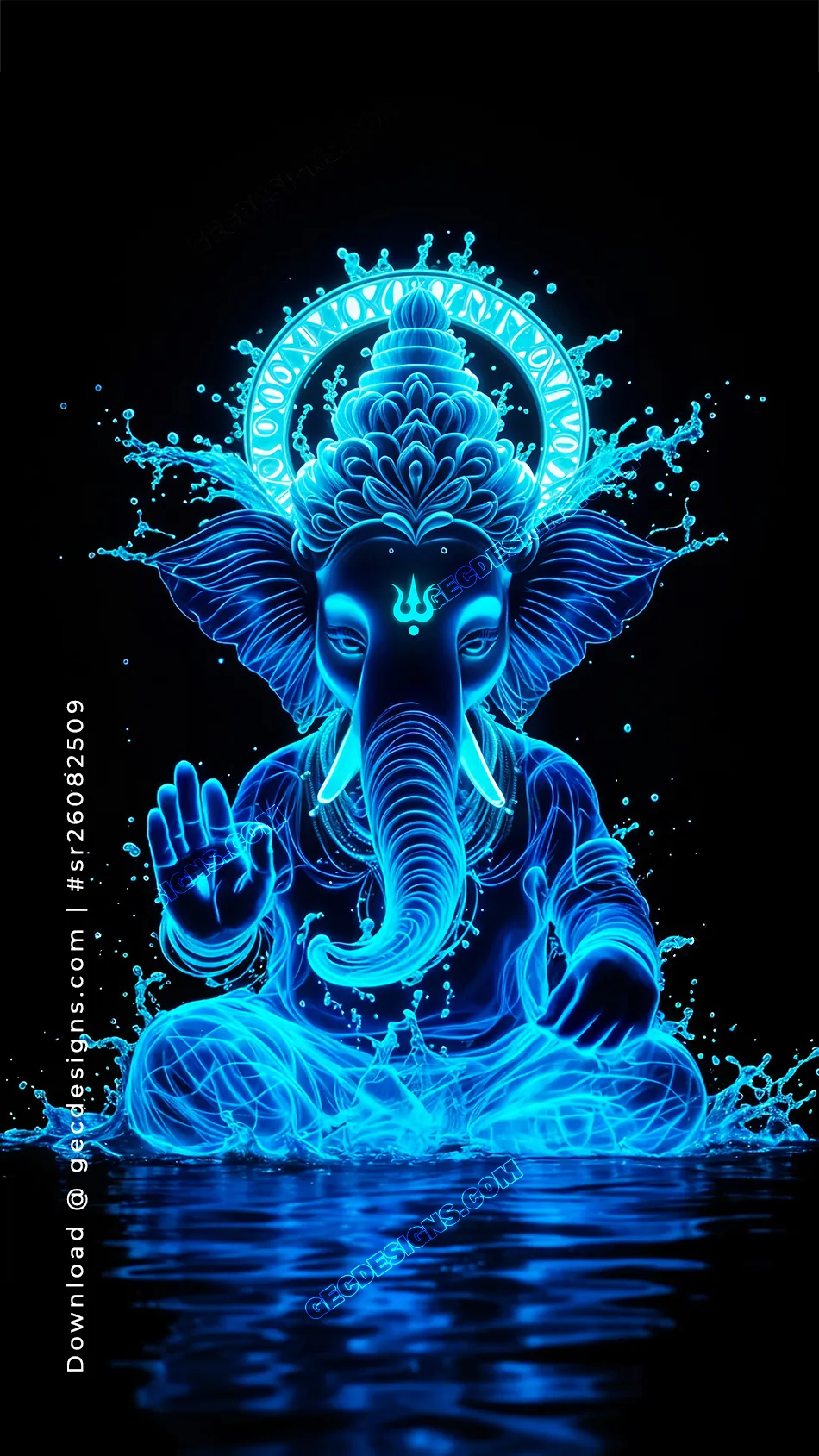 Happy Ganesh Chaturthi 2025 Wishes: Image of Lord Ganesha in Glowing ...