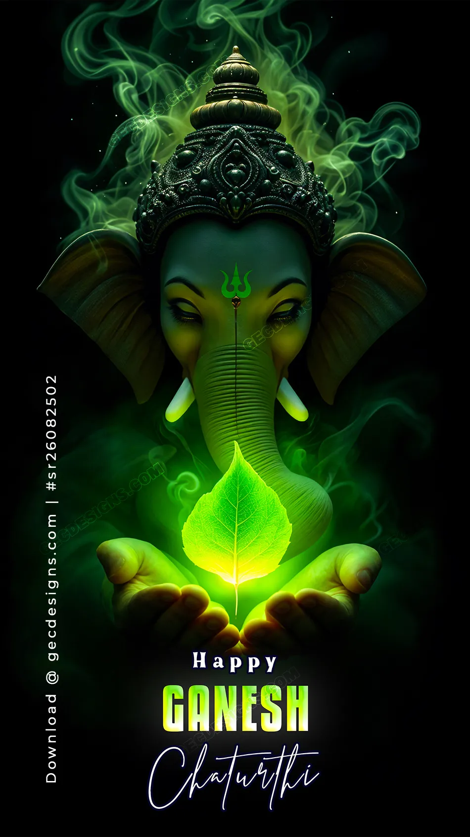 Happy Ganesh Chaturthi 2025 Wishes: Image of Lord Ganesha with Glowing ...
