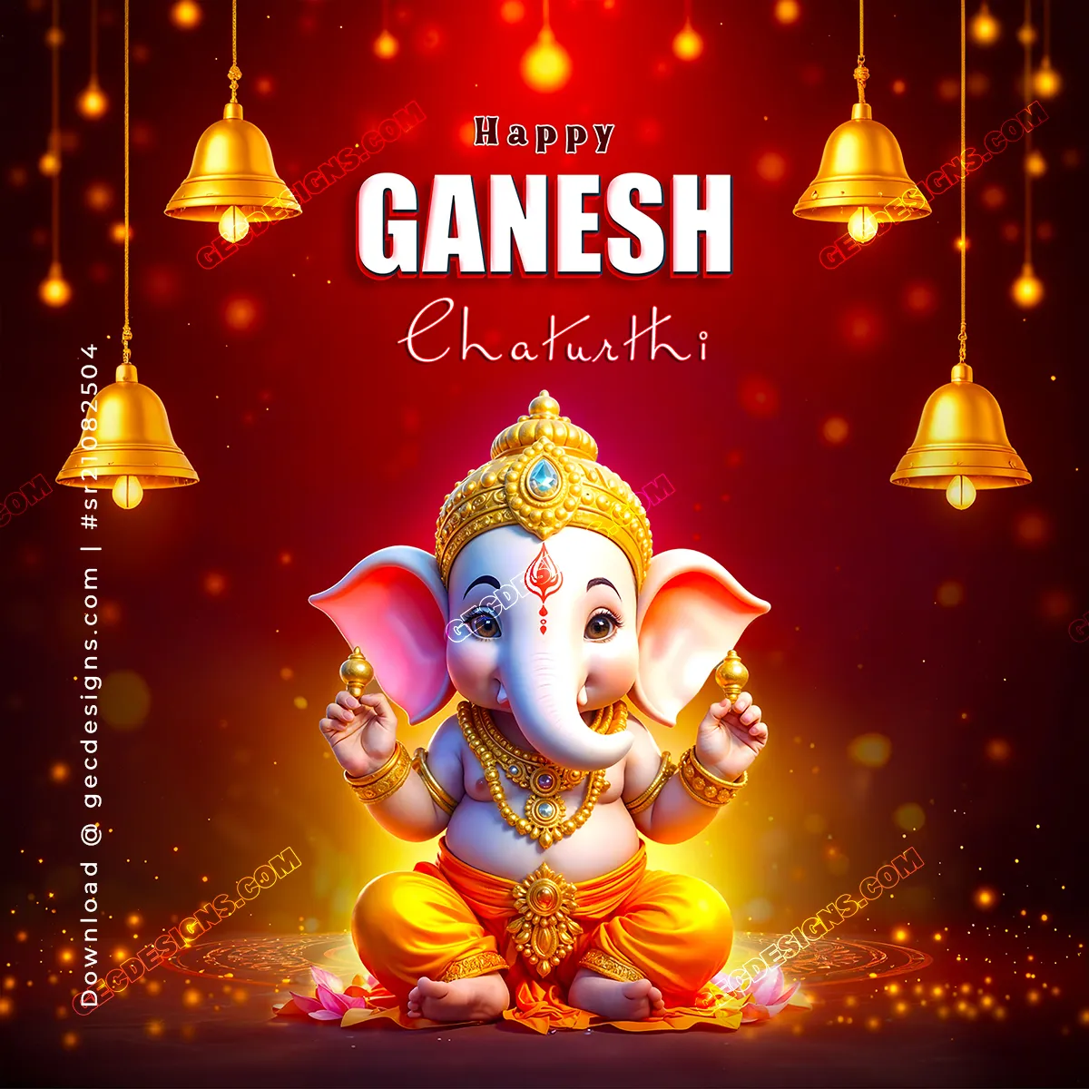Happy Ganesh Chaturthi Wishes Image with Lord Ganpati Blessings - GEC ...