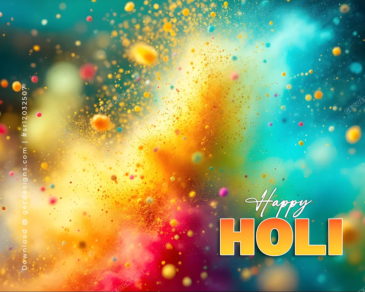Happy Holi wishes colorful background, Holi colors splash HD wallpaper ...