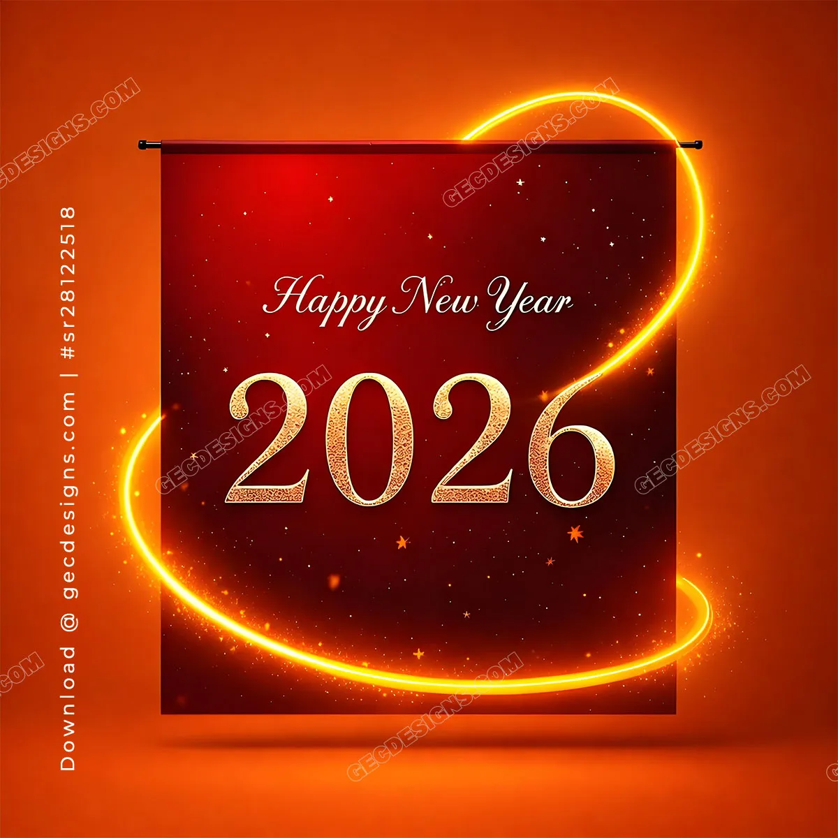 Happy New Year 2026 Wishes Image Featuring Soft Light, Positive Words, and Celebration Mood ...