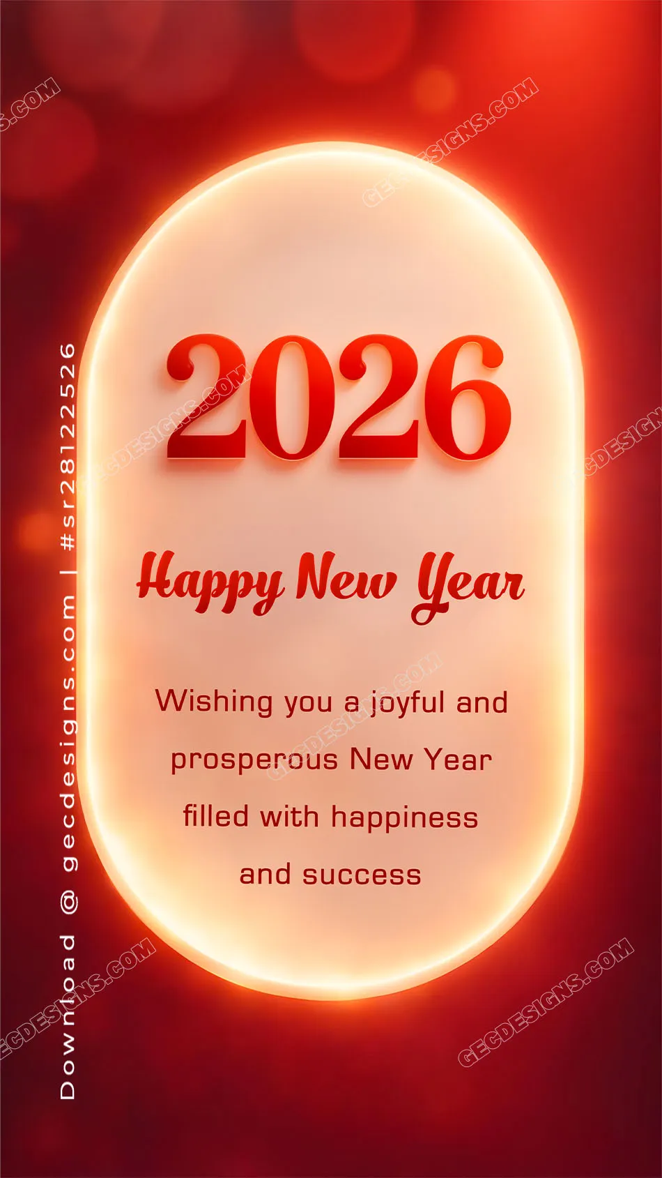 Happy New Year 2026 Wishes Image Featuring Soft Light, Positive Words, and Celebration Mood ...