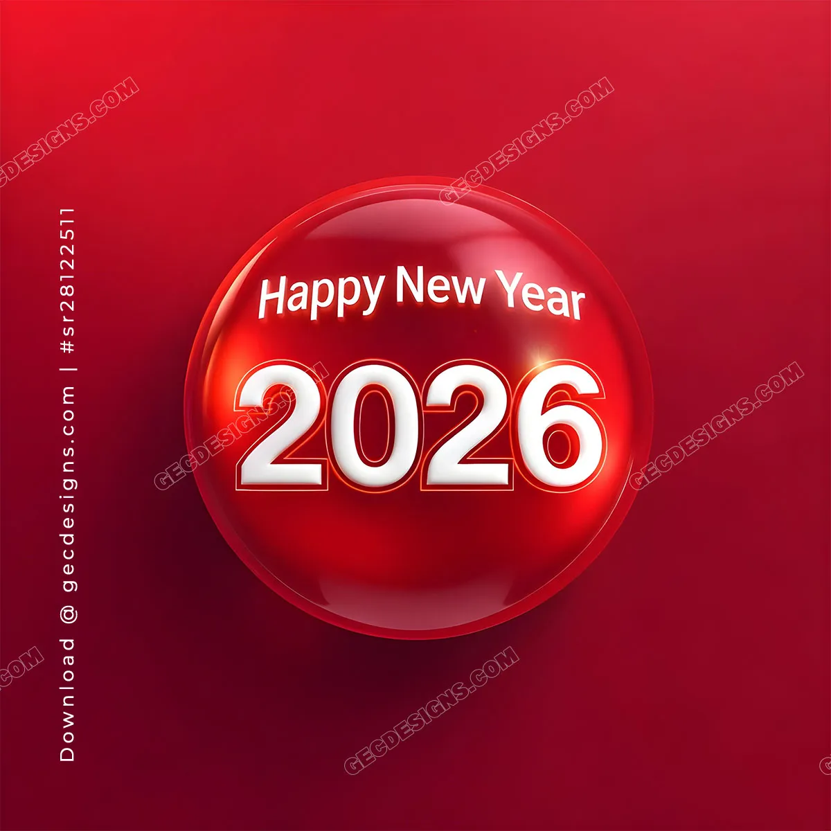 Happy New Year Wishes 2026 Image with Yellow Floral Design, Bright ...
