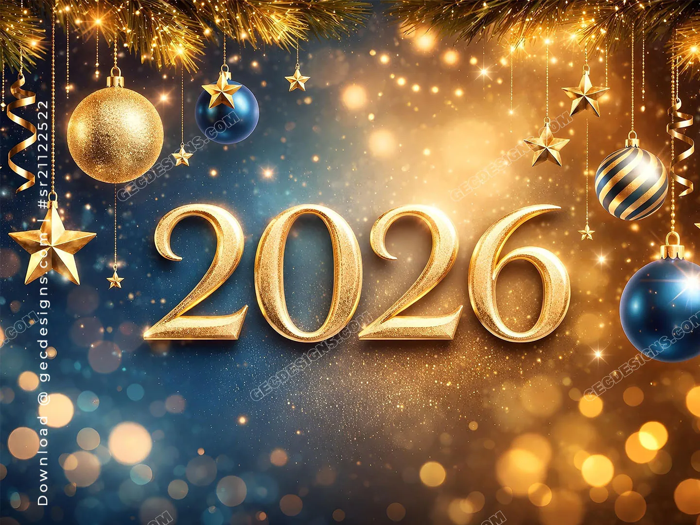 Happy New Year Wishes Image with Champagne Glasses, Candlelight, and ...