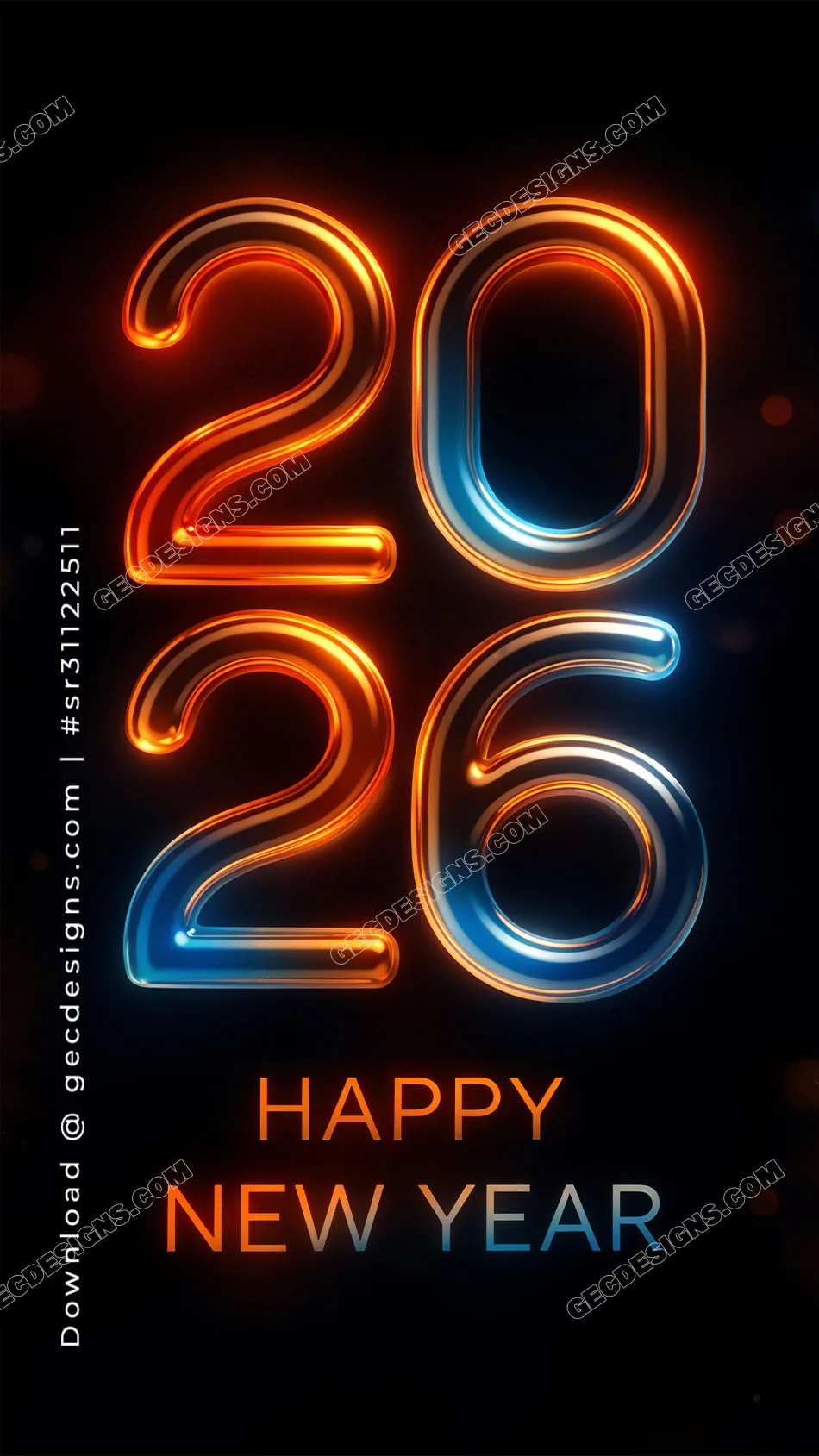 Happy New Year 2026 Greeting Image with Heartfelt Wishes, Celebration Lights, and New Beginnings ...