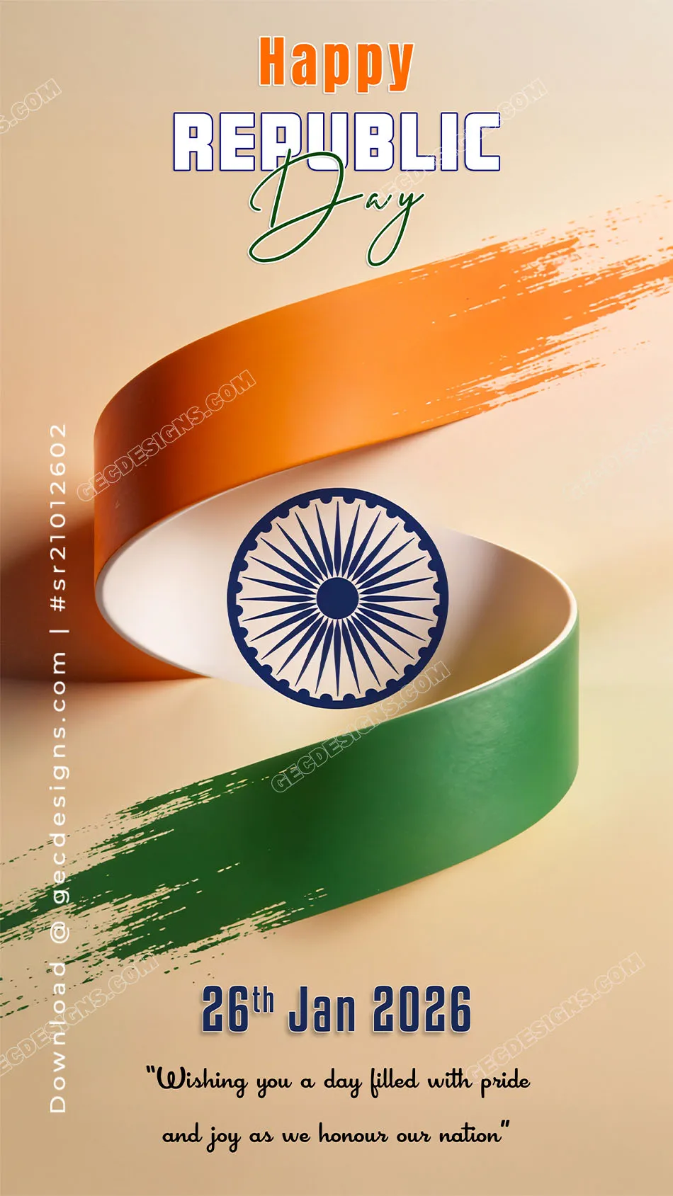 Happy Republic Day image with Indian army march, tricolor India map ...