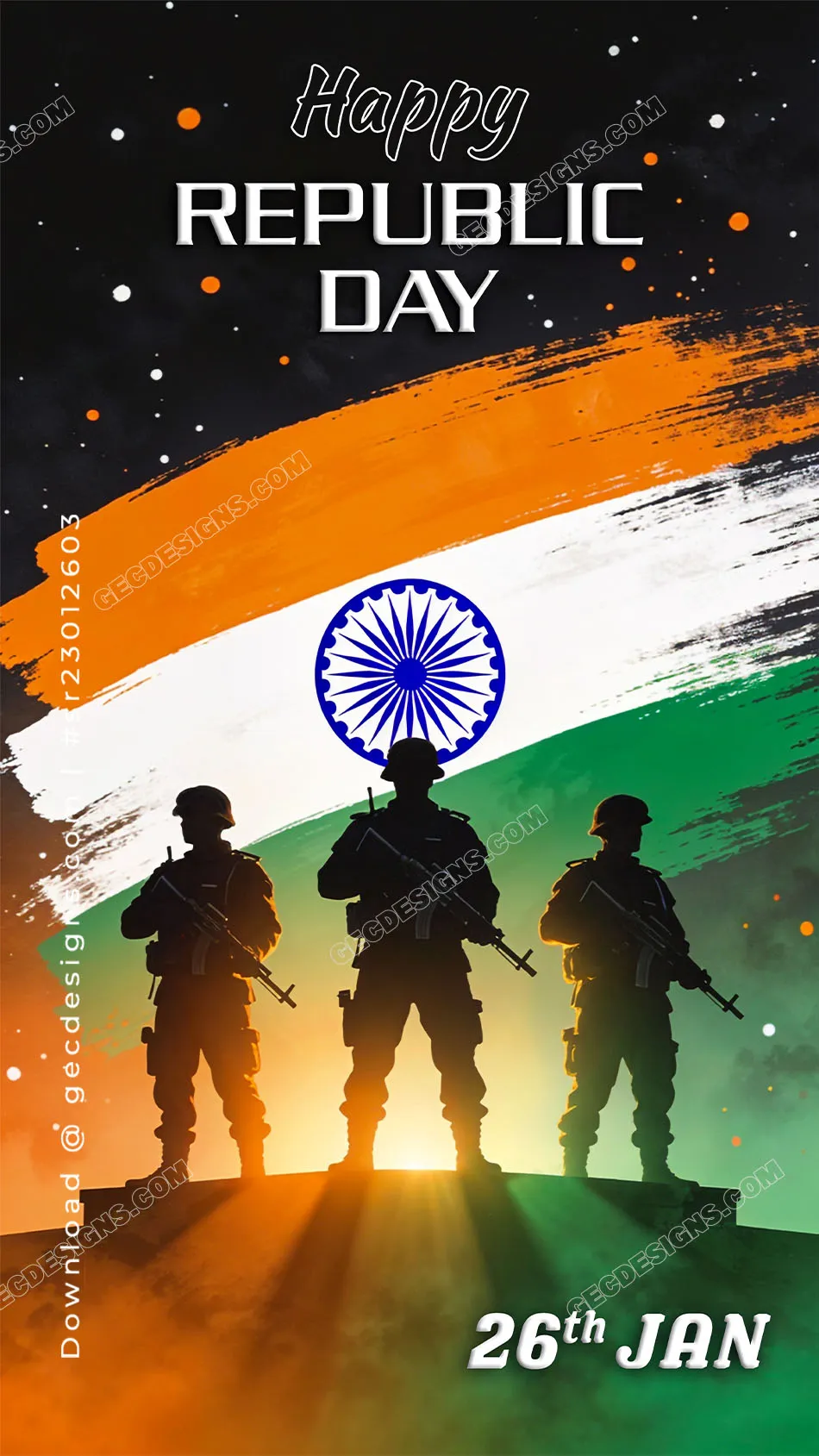 Republic Day Map of India Image Showing Tricolor Energy, National Pride ...