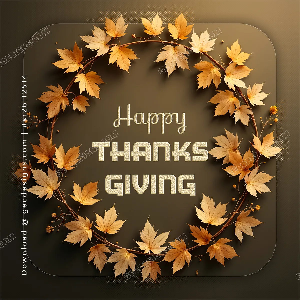 Thanksgiving wishes in a dark background wallpaper - GEC Designs
