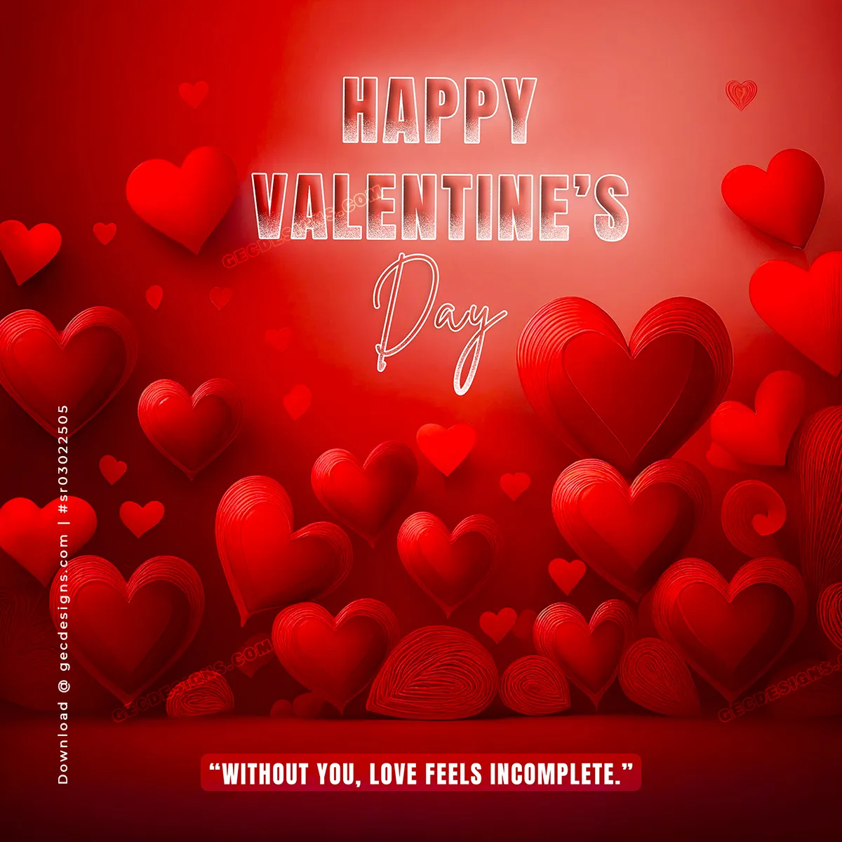 Happy Valentines Day wishes quotes, Romantic Love message with red ...